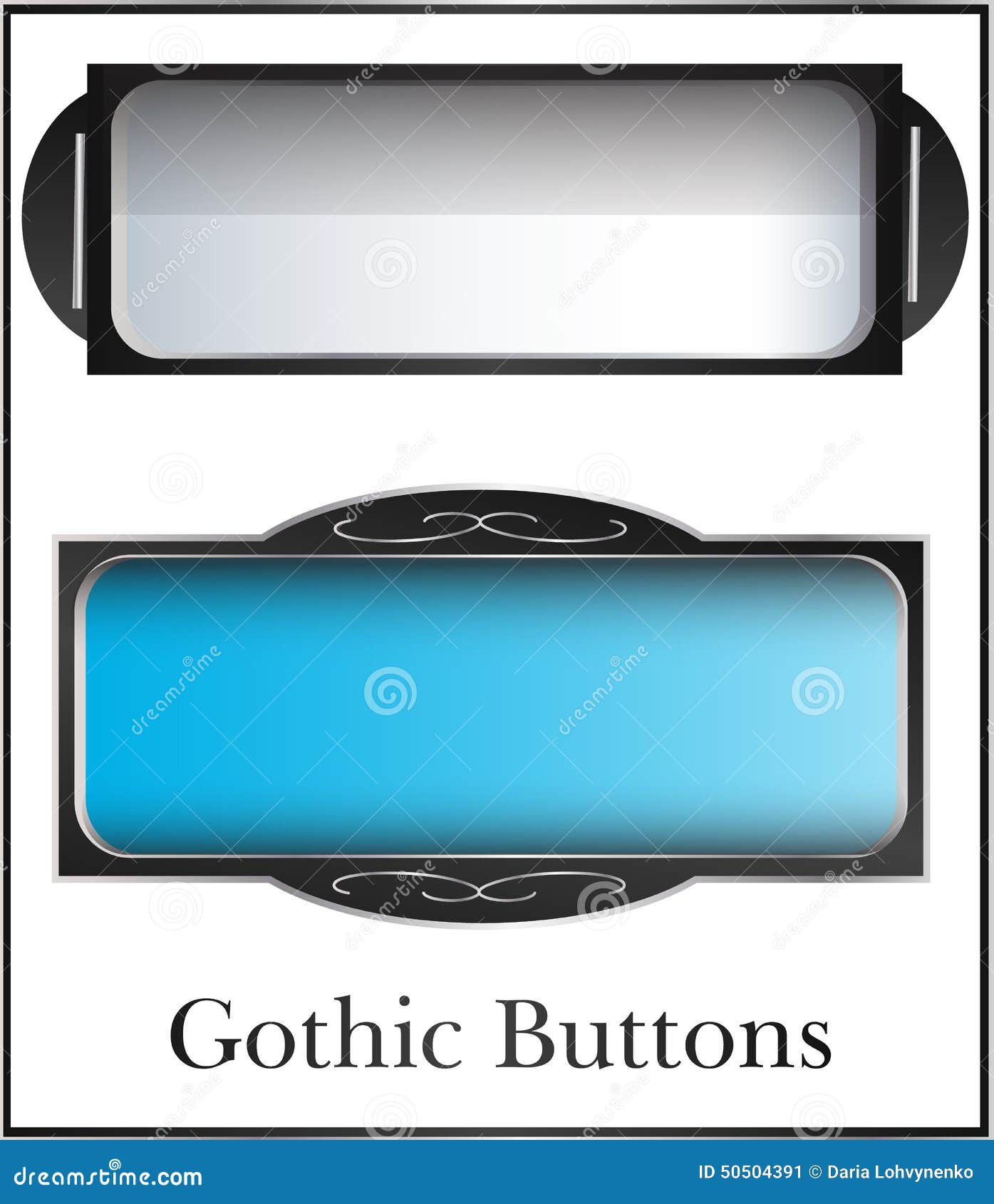 Fantasy gothic buttons stock illustration. Illustration of stone - 50504391