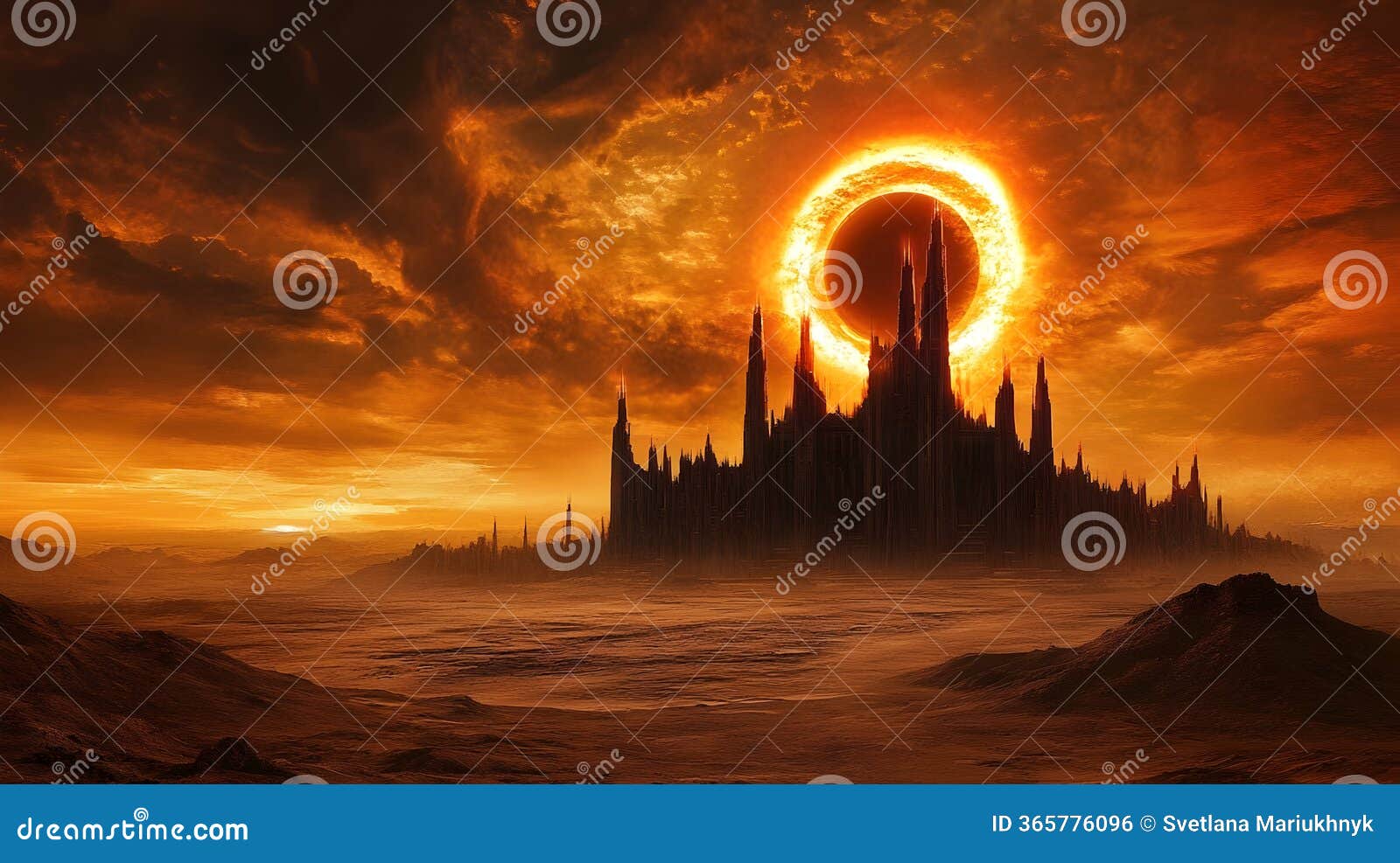 Fiery Solar Flare Emitting From The Sun Amidst A Starry Universe ...