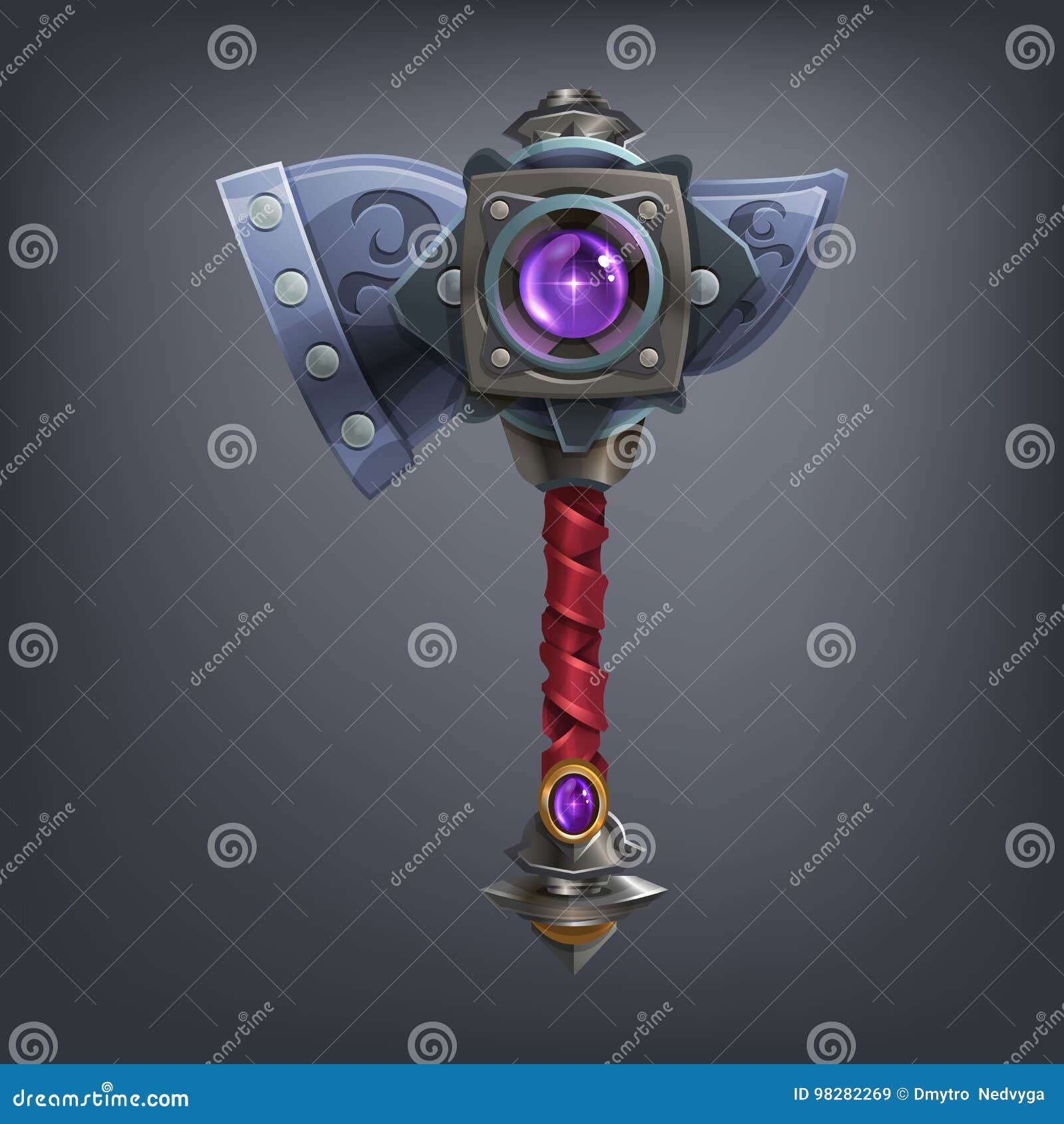 Fantasy Hammer Weapon