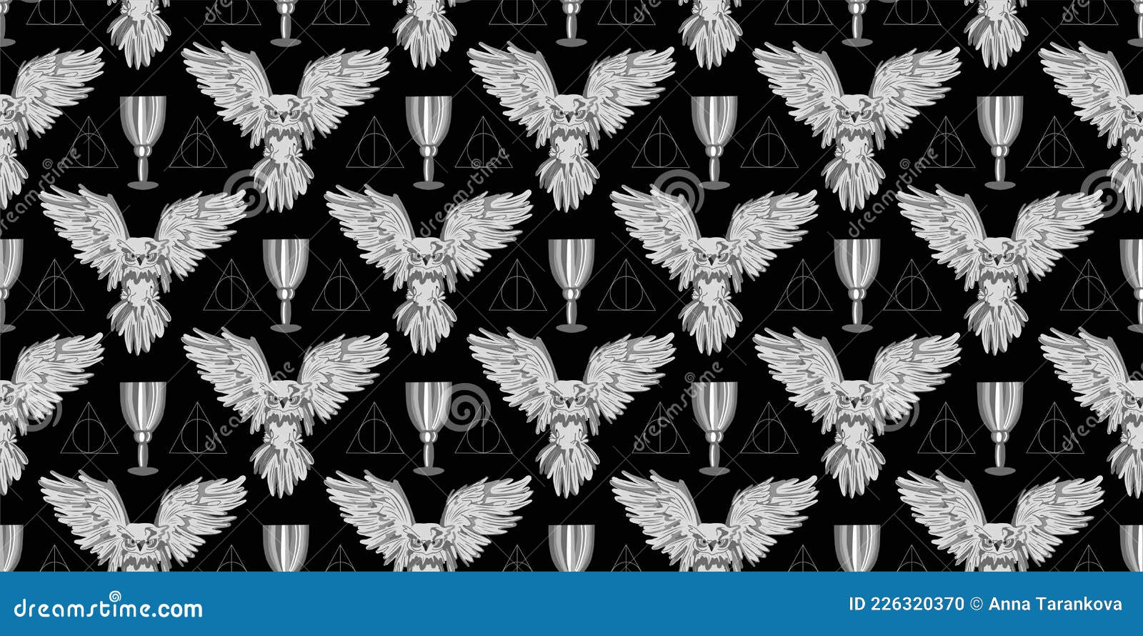 Fantasy Harry Potter, Great Design for Any Purpose. Magic Seamless ...