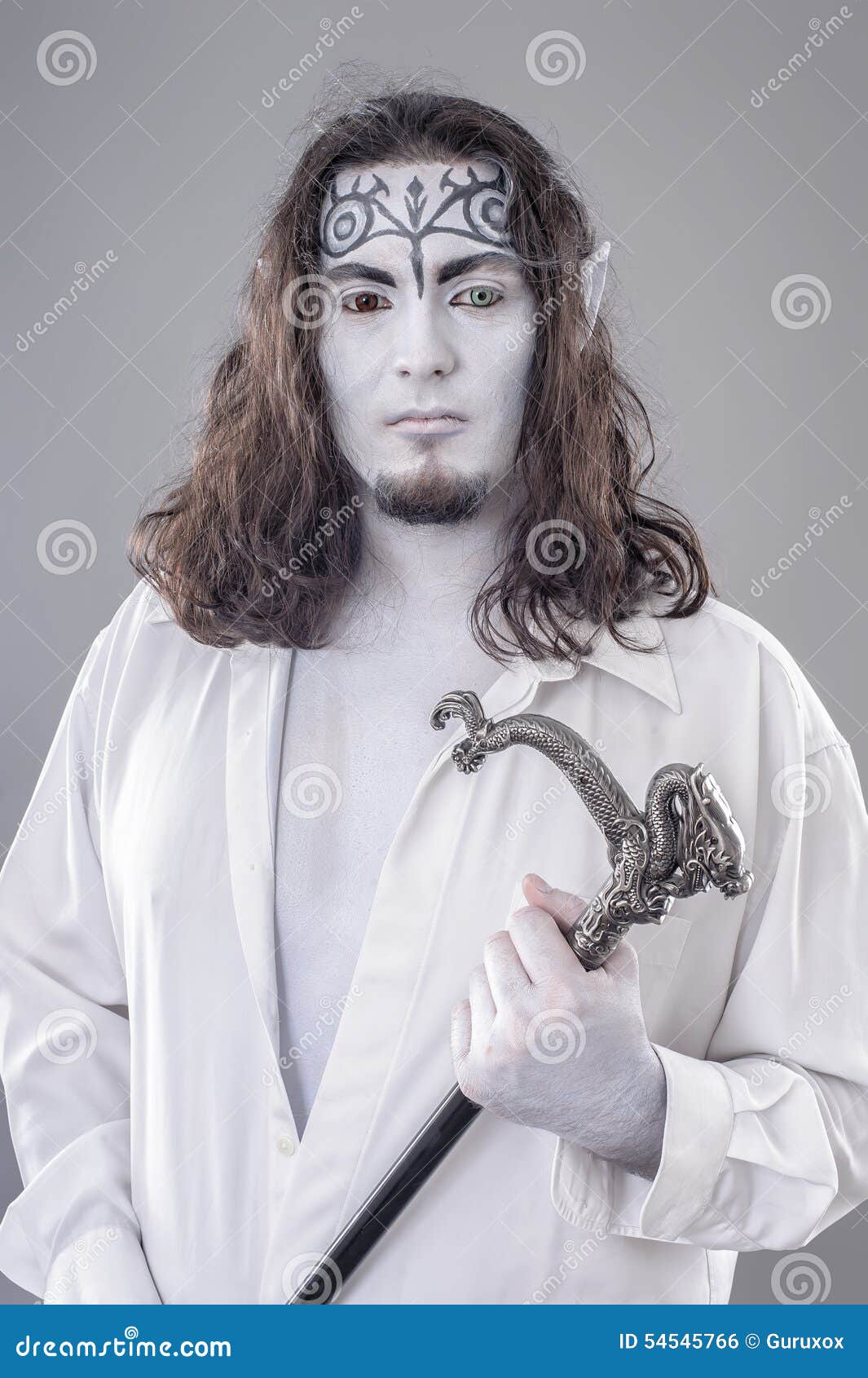 Fantasy Illusionist Performer Stock Photo - Image of ears, crazy: 54545766