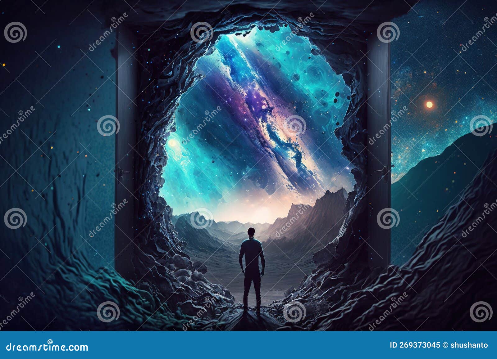 Fantasy Illustration of Creative Manipulation Stock Illustration ...