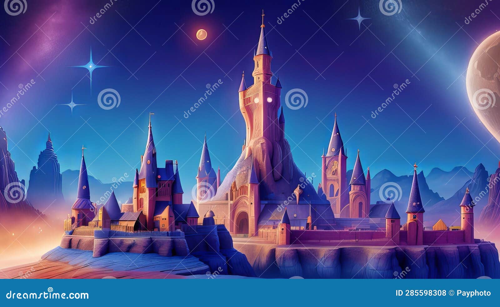 Fantasy Illustration Design: Glittering Twinkles and Bright Atmosphere ...