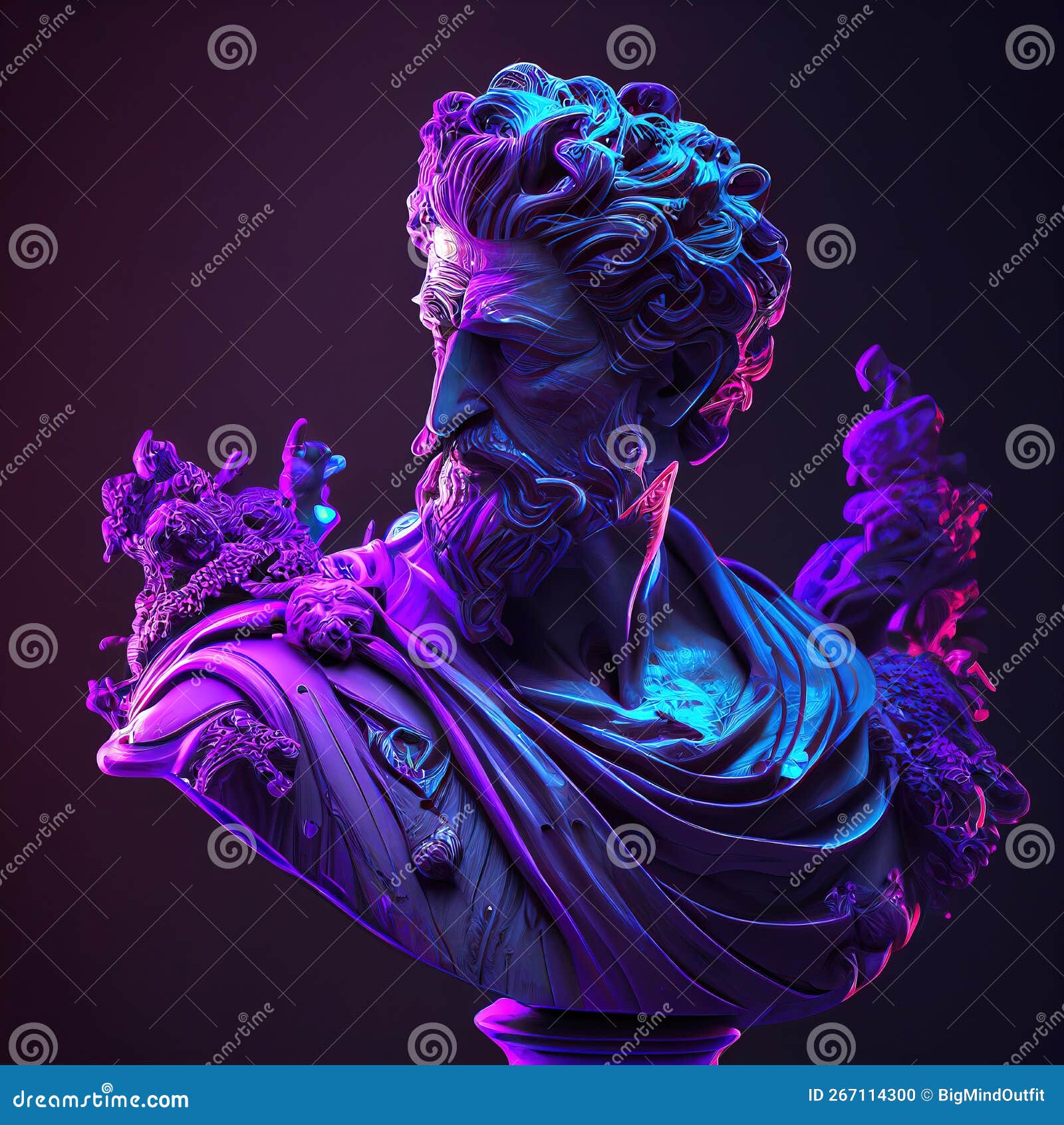Greek Philosopher Generative AI Illustration Stock Illustration ...