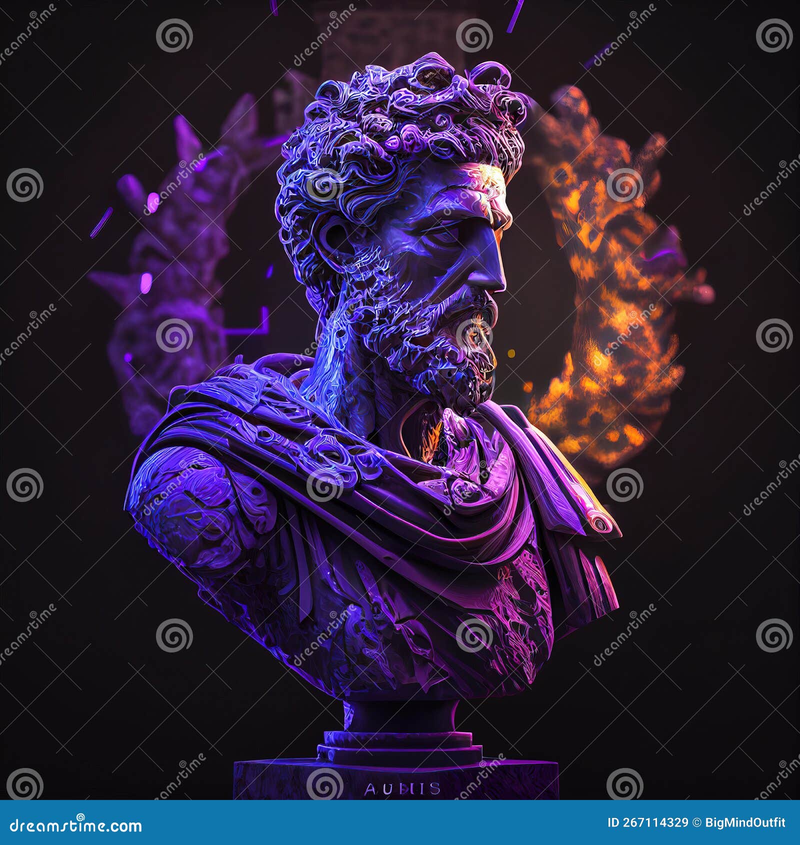 Greek Philosopher Generative AI Illustration Stock Illustration ...