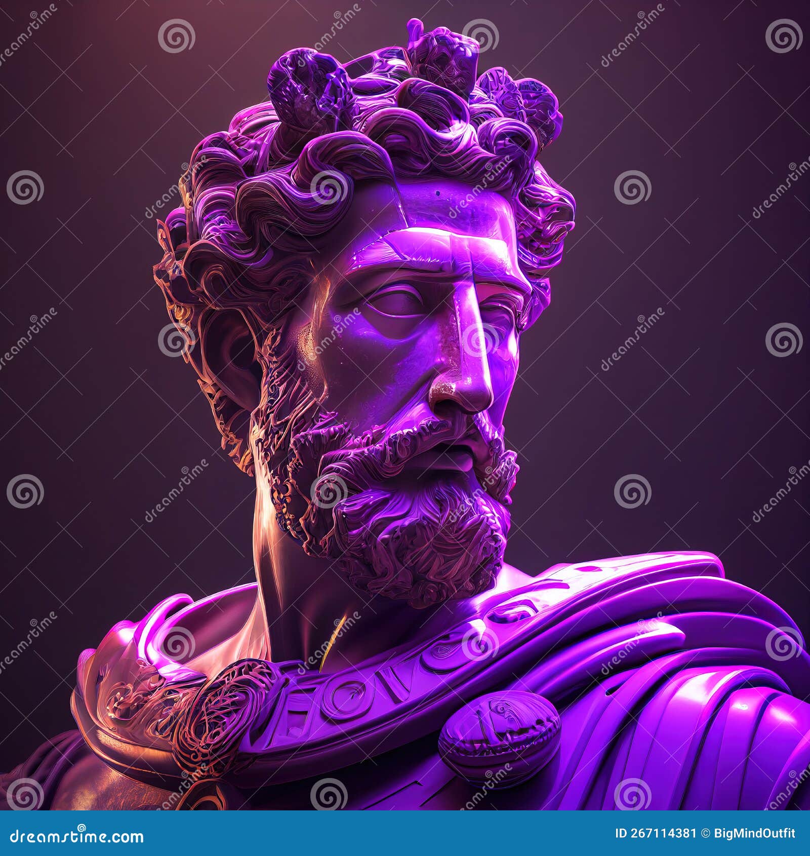 Greek Philosopher Generative AI Illustration Stock Illustration ...