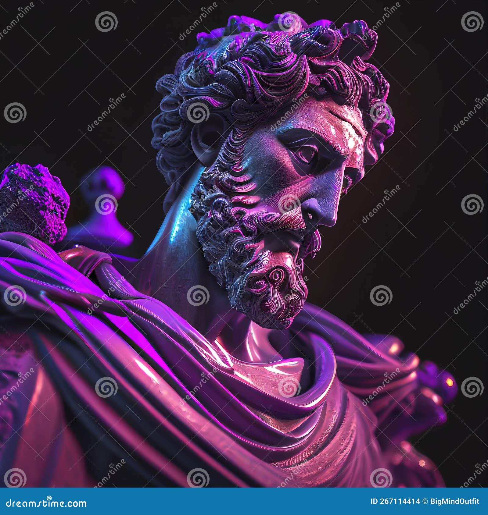 Greek Philosopher Generative AI Illustration Stock Illustration ...