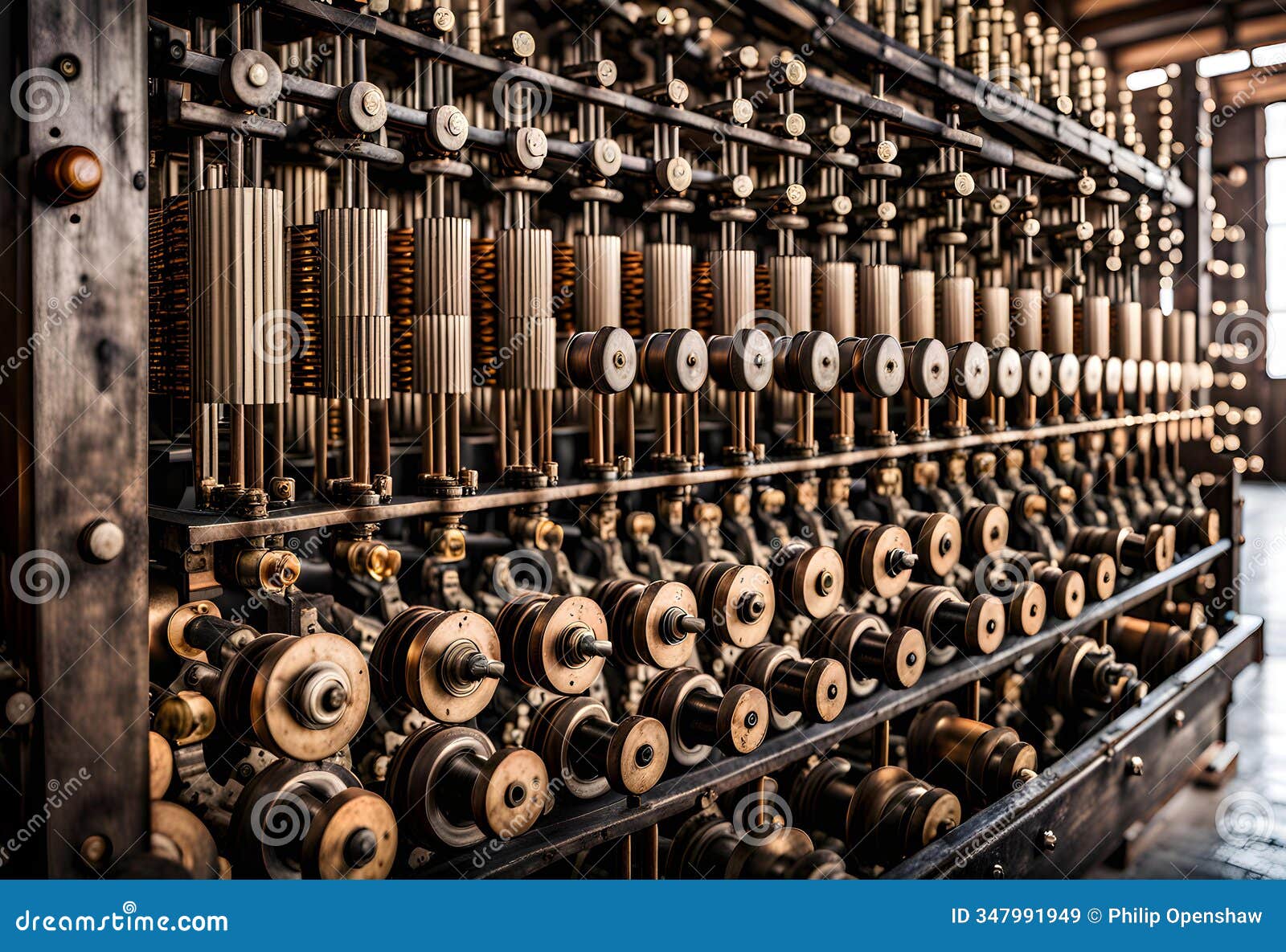 Fantasy Illustration of a 19th Century Difference Engine Type ...