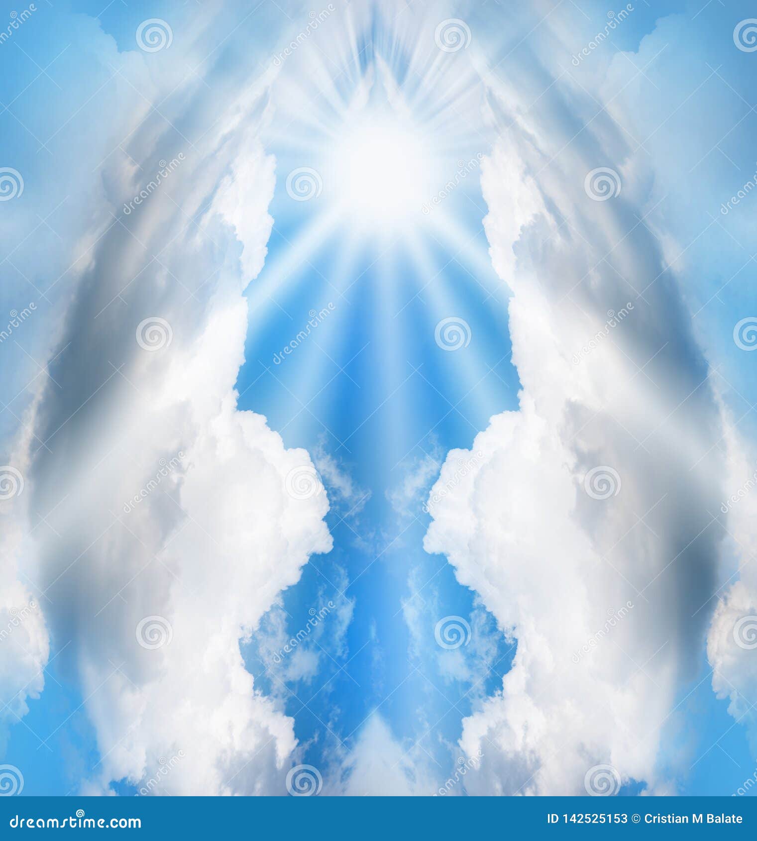 Abstract concept of angel stock image. Image of light - 142525153