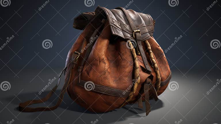 Fantasy-inspired Leather Backpack 3d Model for Unreal Engine Stock ...