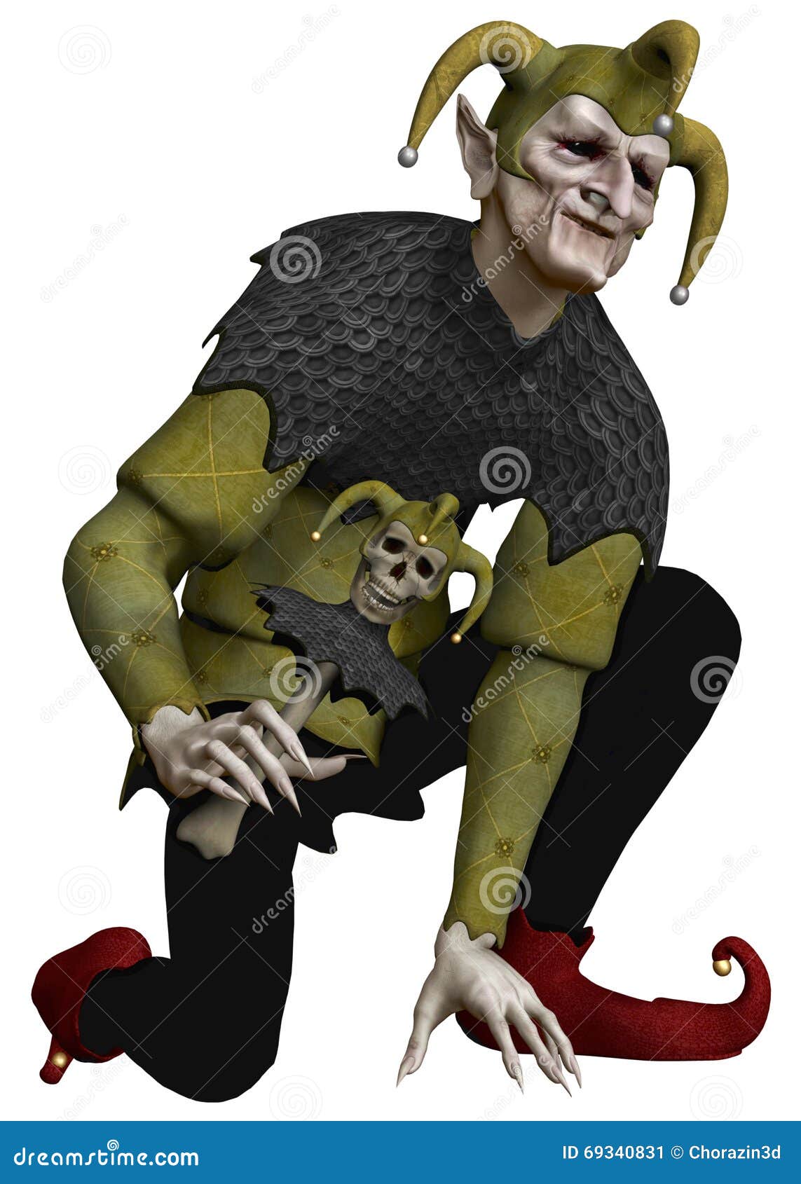 Fantasy jester stock illustration. Illustration of fantasy - 69340831