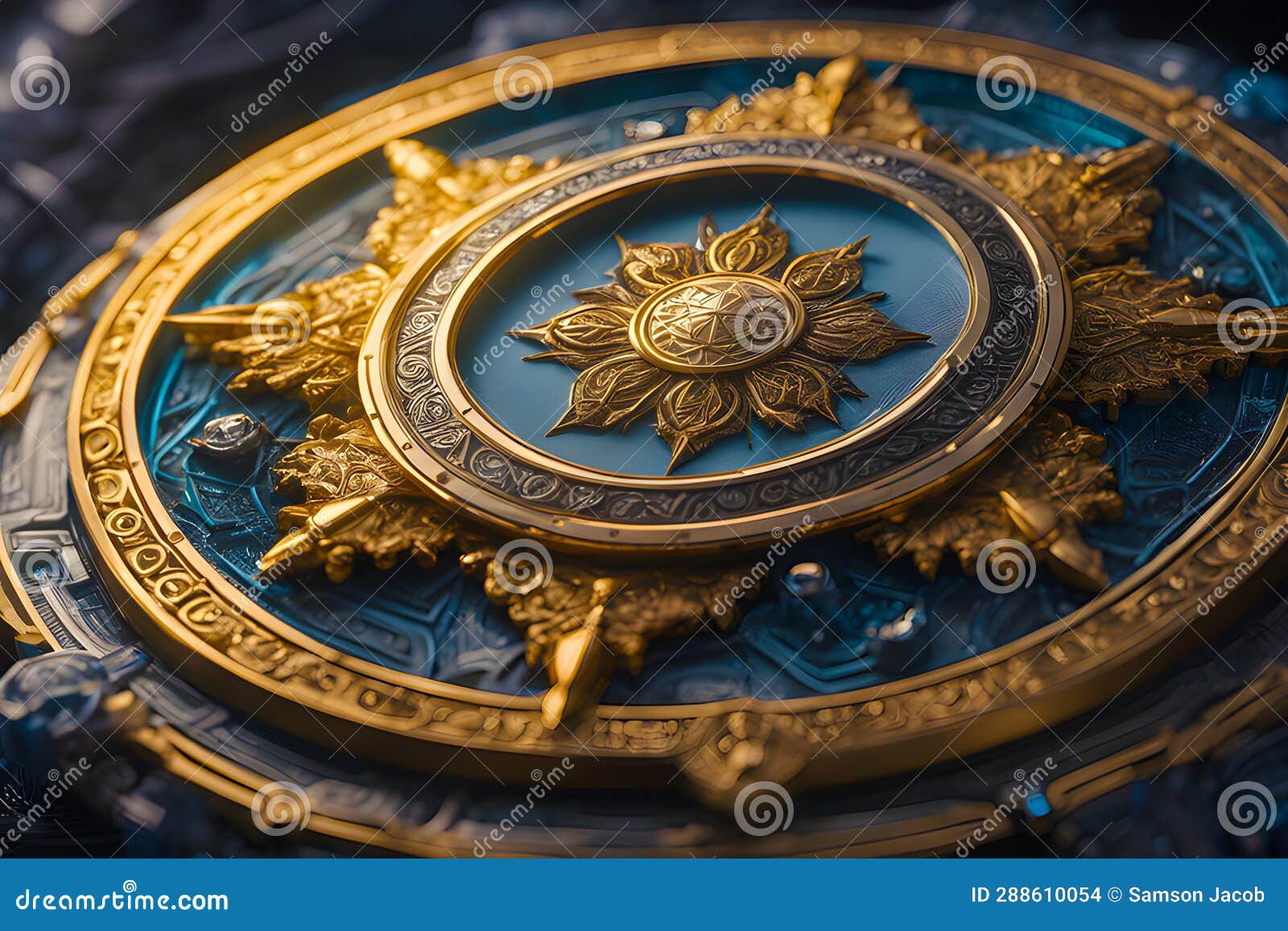 Fantasy Knight Emblem of Honor Generative Ai Stock Illustration ...