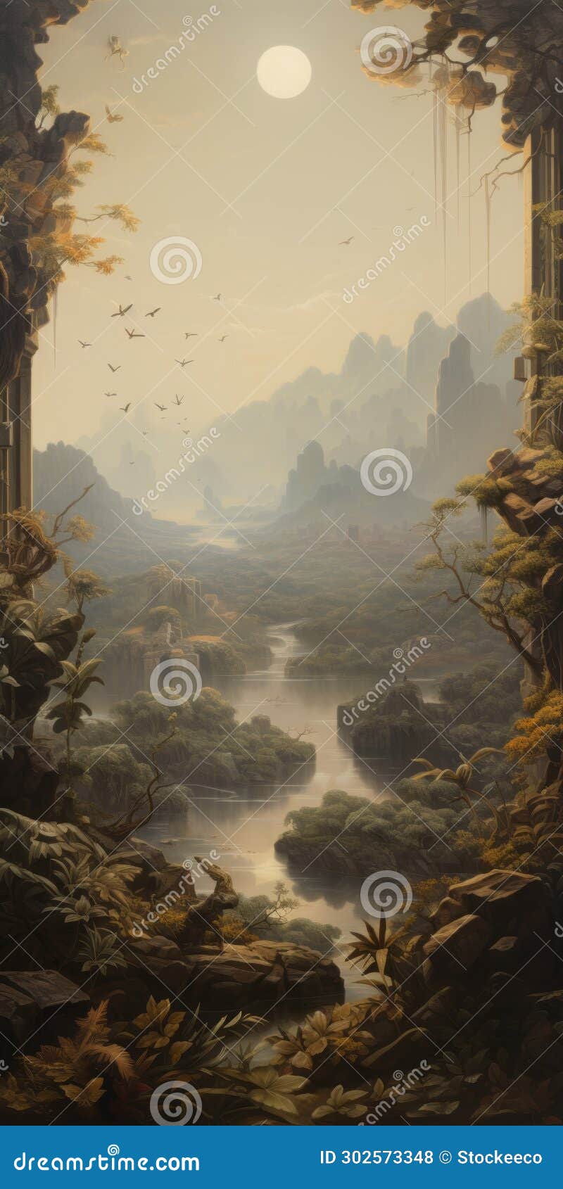 Immersive Junglecore: A Girl Swimming With A Lion In The Water Royalty ... Immersive Junglecore: A Girl Swimming With A Lion In The Water Royalty ...