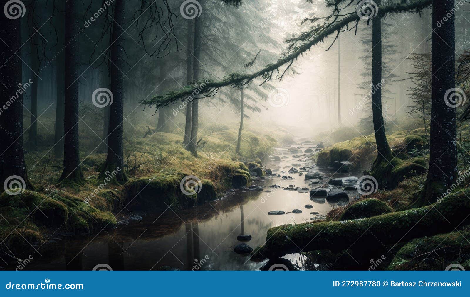 Fantasy Landscape. Generative AI Stock Illustration - Illustration of ...