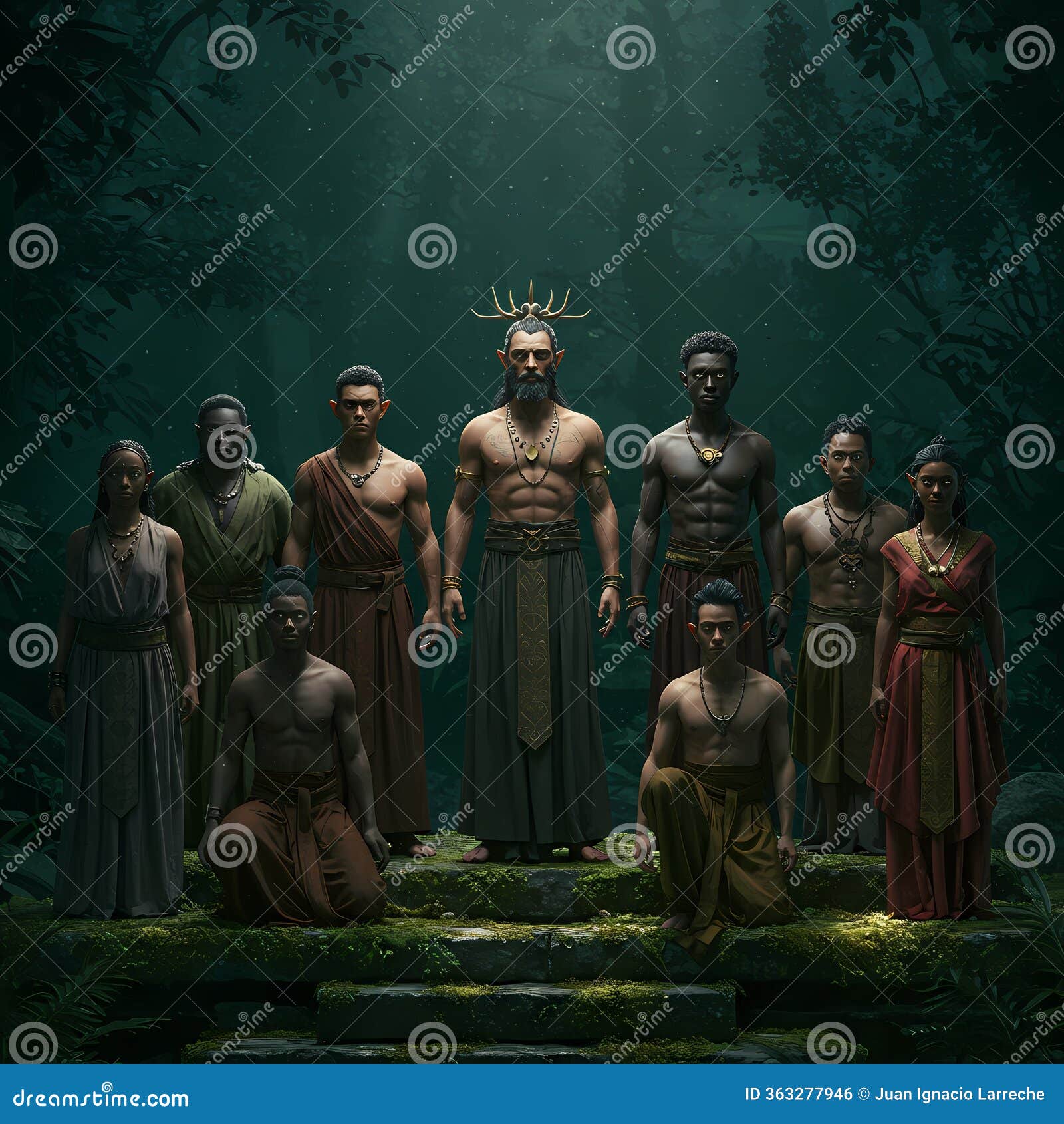 Fantasy Landscape in the Style of the Ancient Greek Mythology, a Set of ...