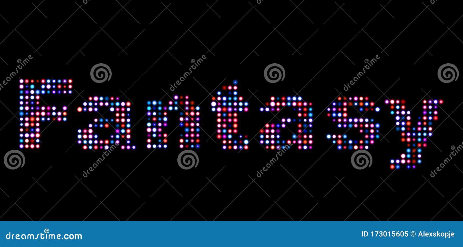 Fantasy led sign stock illustration. Illustration of decorative - 173015605