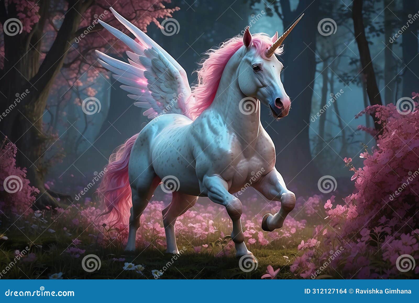 Fantasy Legends: AI-Generated Mythical Creatures, Spotlighting Graceful ...