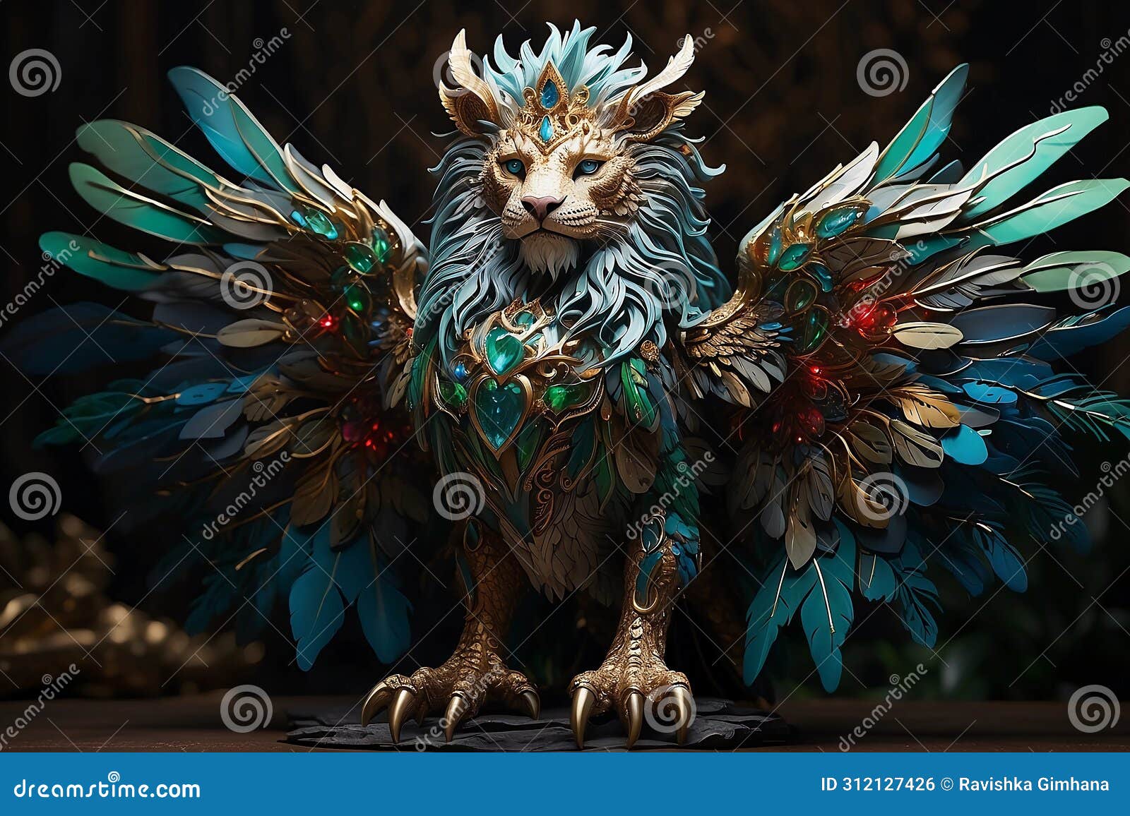 Fantasy Legends: AI-Generated Mythical Creatures, Spotlighting Griffin ...