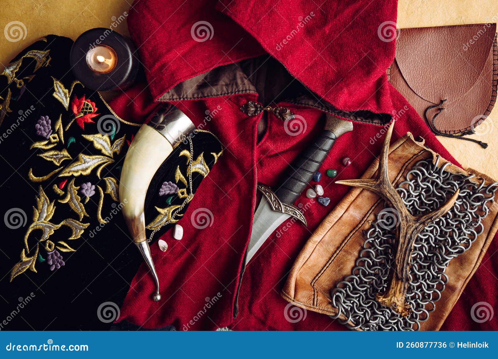 Fantasy Live Action Role Play Game Concept. Background Decorated with ...