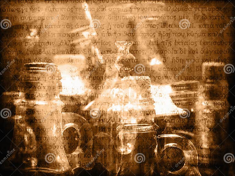 Fantasy Magic Laboratory Background Stock Illustration - Illustration ...