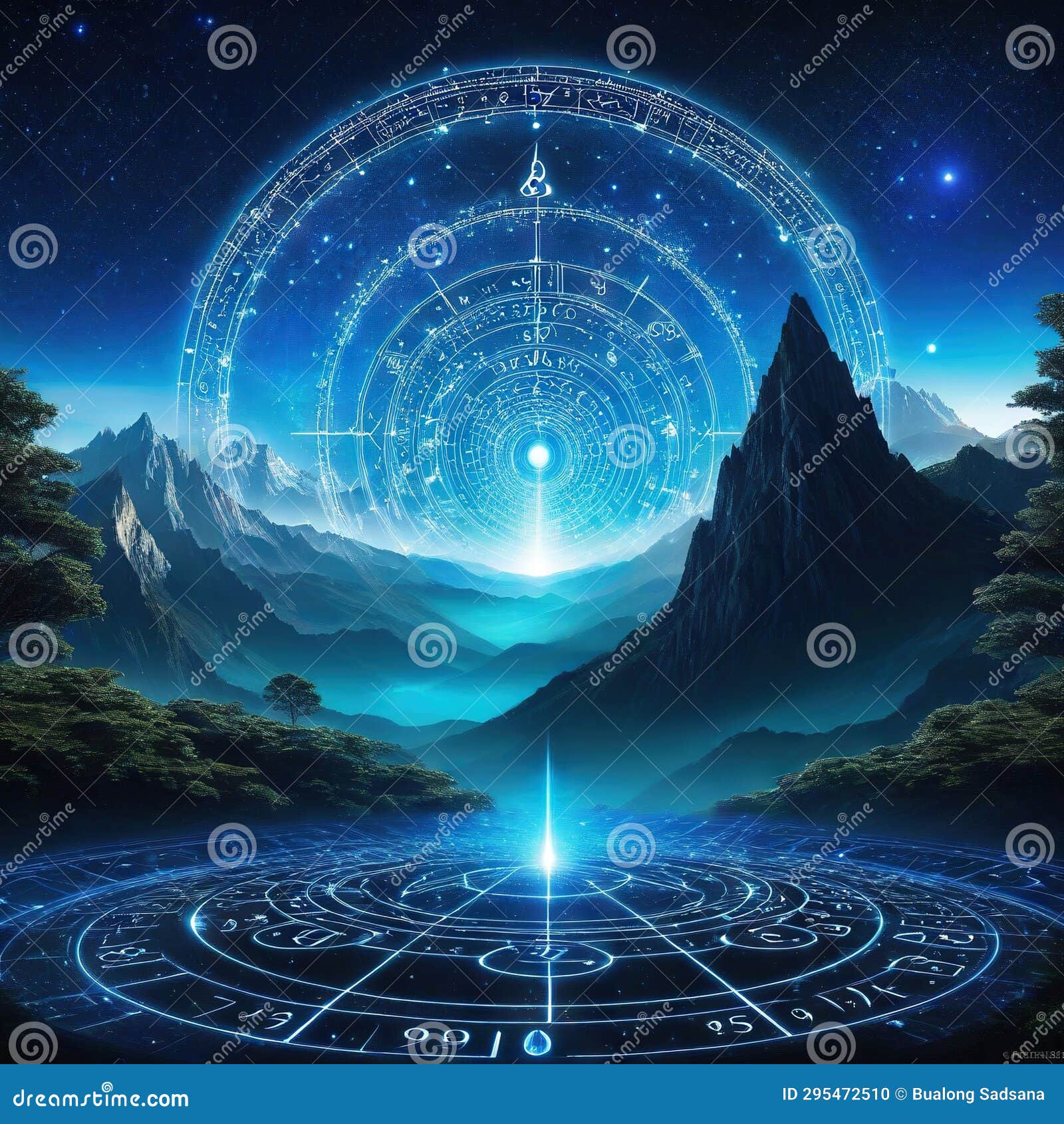 A Fantasy Math Background Featuring Imaginary Mathematical Equations ...