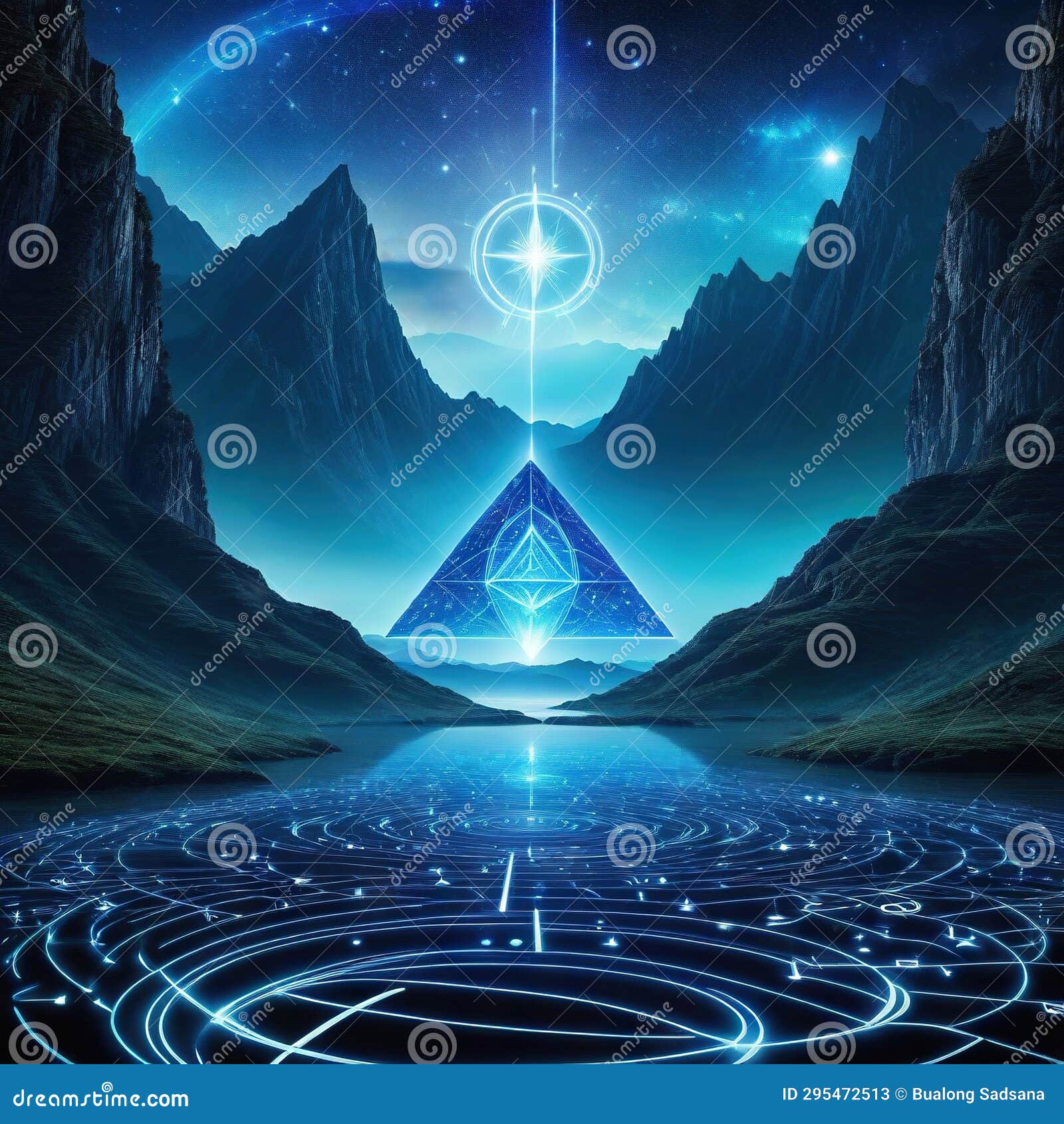 A Fantasy Math Background Featuring Imaginary Mathematical Equations ...