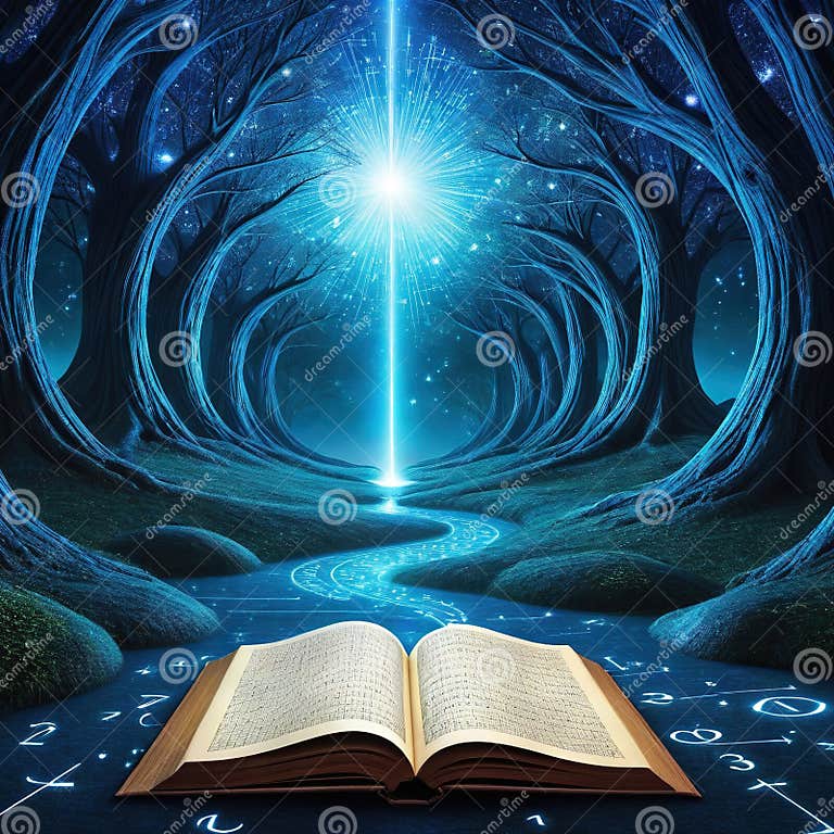 Fantasy Math Background Featuring Imaginary Mathematical and Stock ...