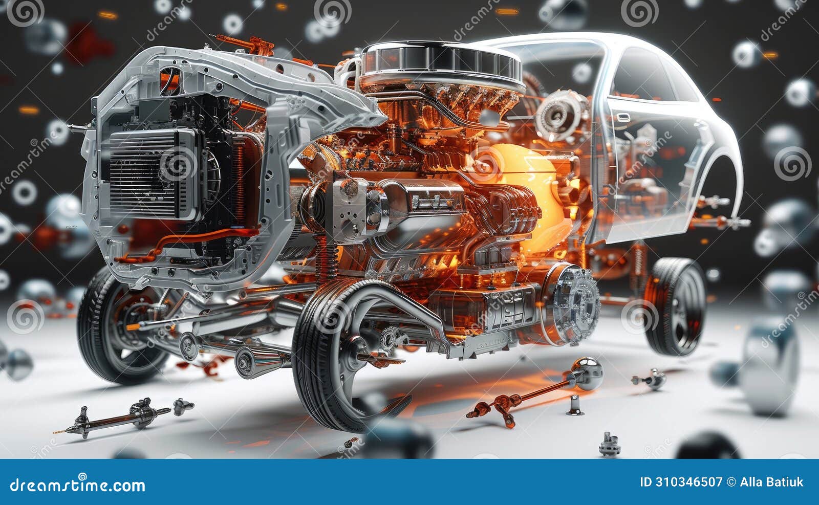 Fantasy Meticulous Auto Engine Disassembly: a Comprehensive Visual ...