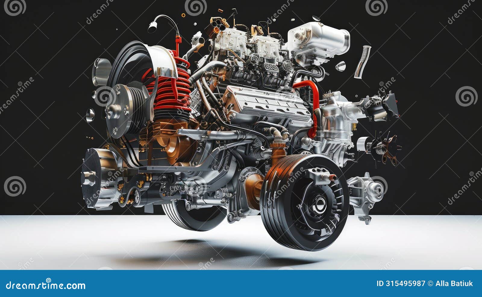 Fantasy Meticulous Auto Engine Disassembly: a Comprehensive Visual ...