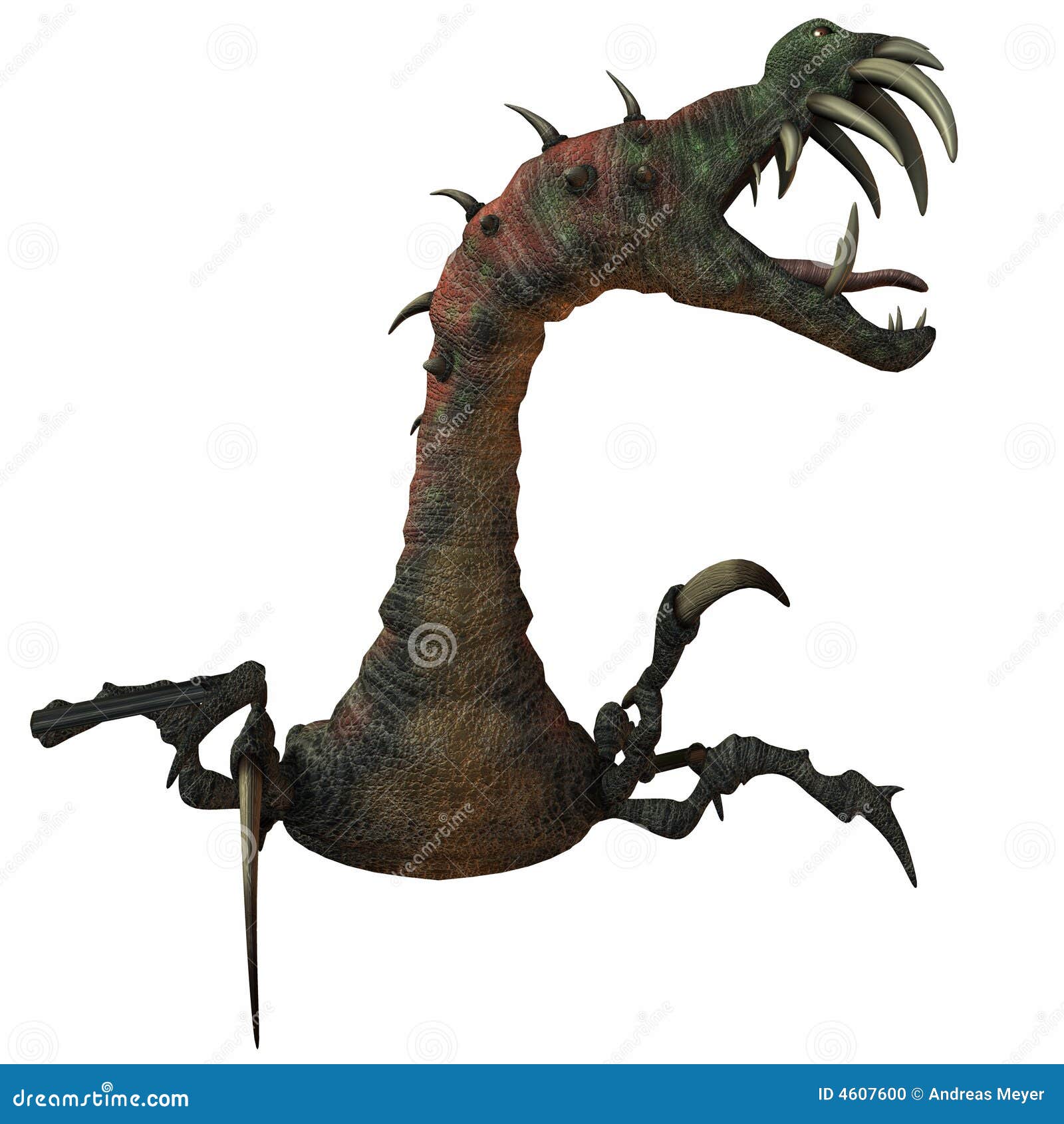 Fantasy Monster stock illustration. Illustration of creature - 4607600