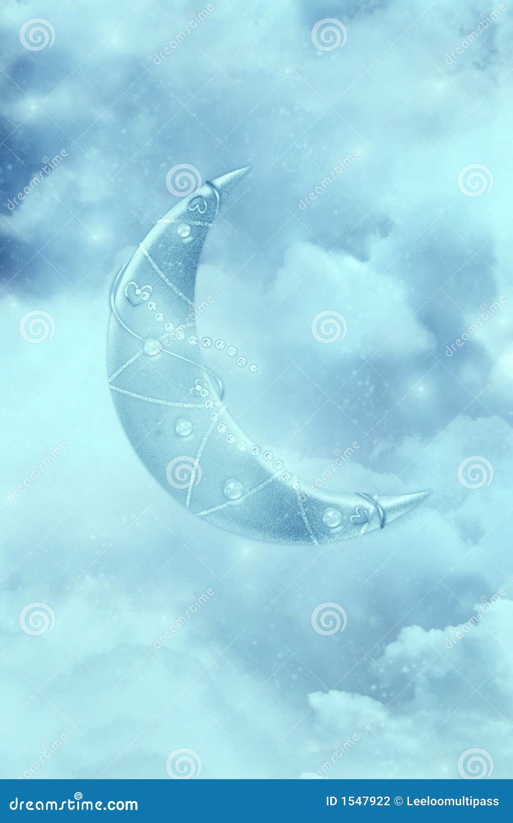 Fantasy Moon stock illustration. Illustration of design - 1547922