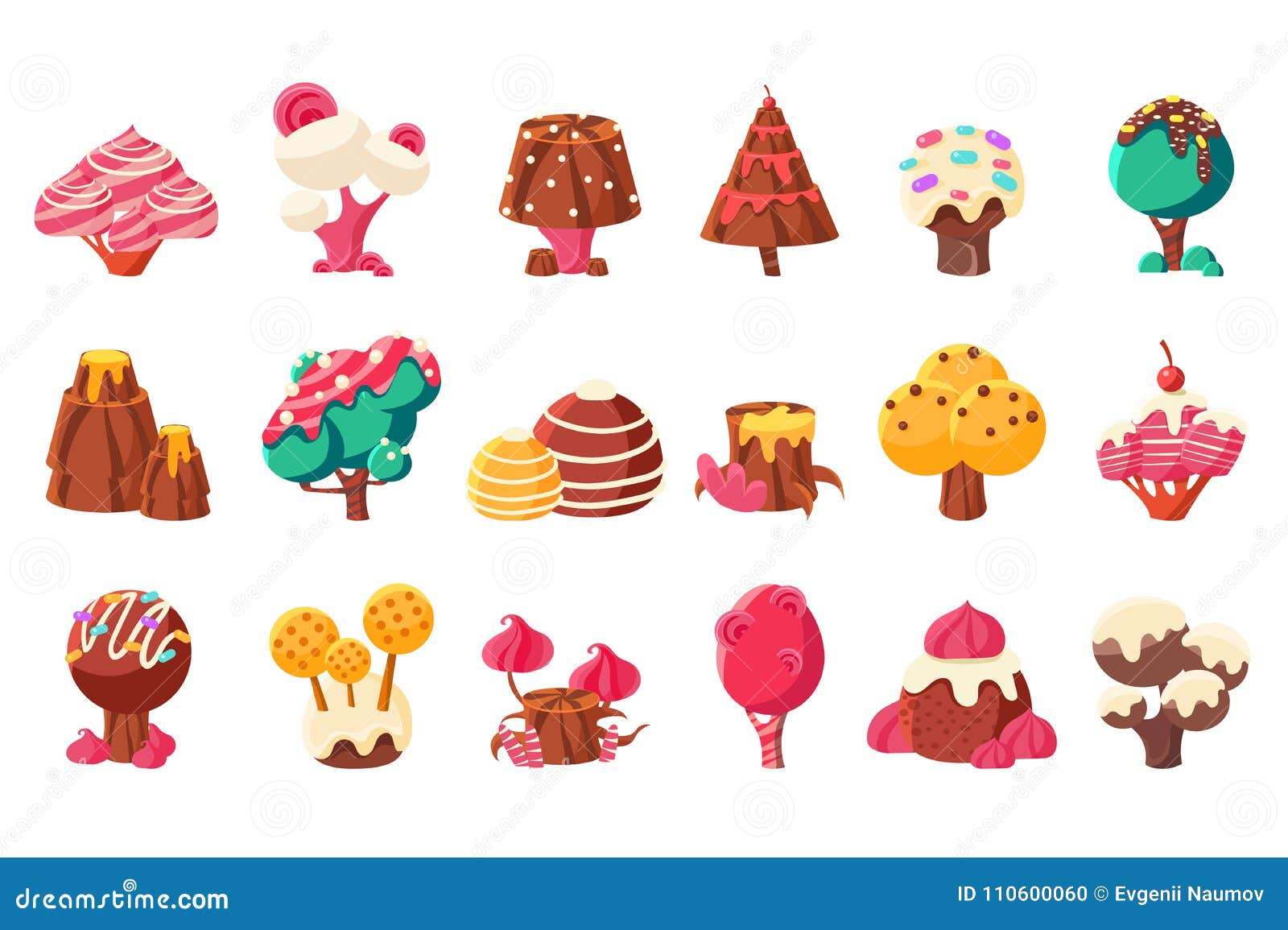 Sweet Candy Land. 3d Vector Background. | CartoonDealer.com #221929825