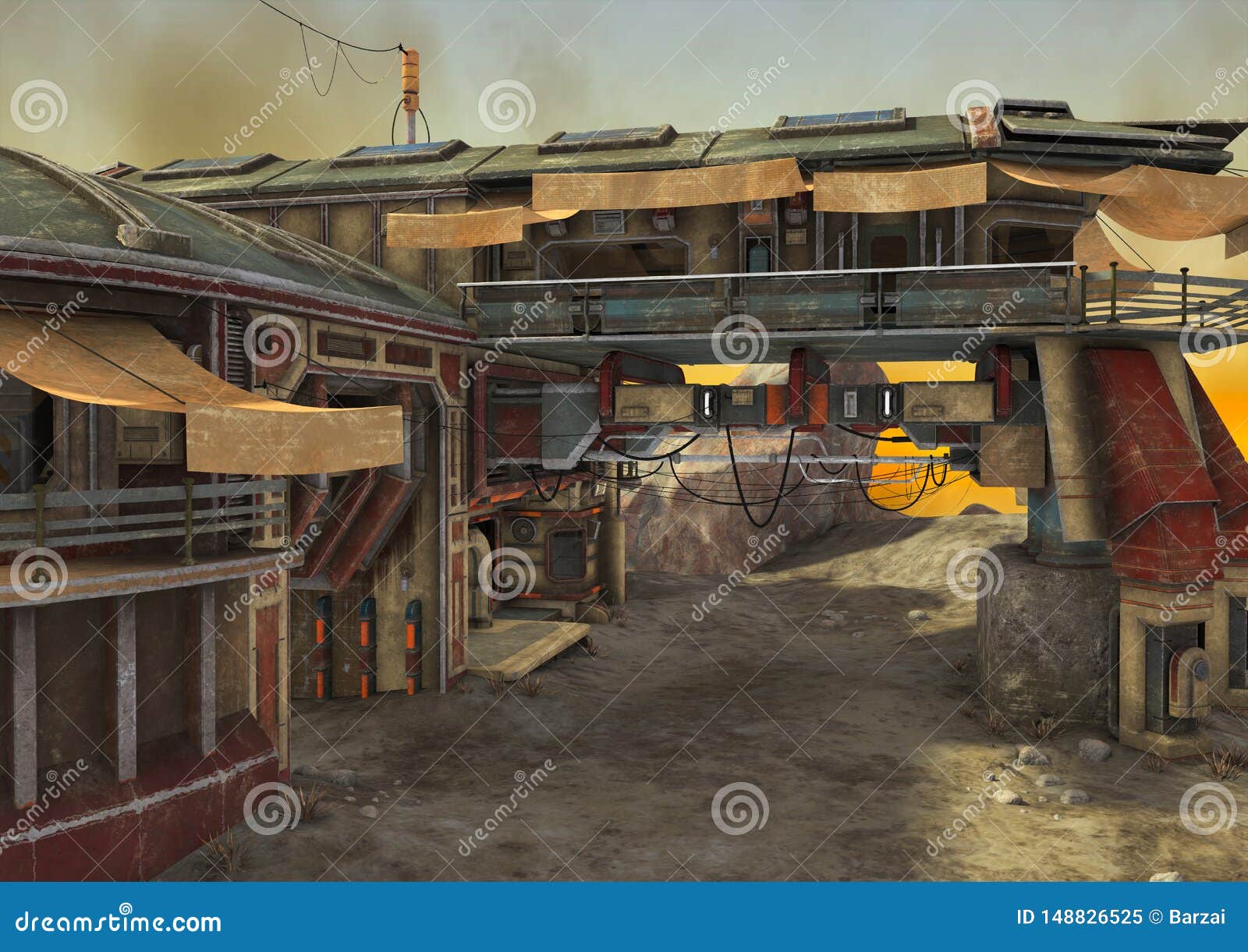 Outpost On The Desert Stock Photo | CartoonDealer.com #58052760