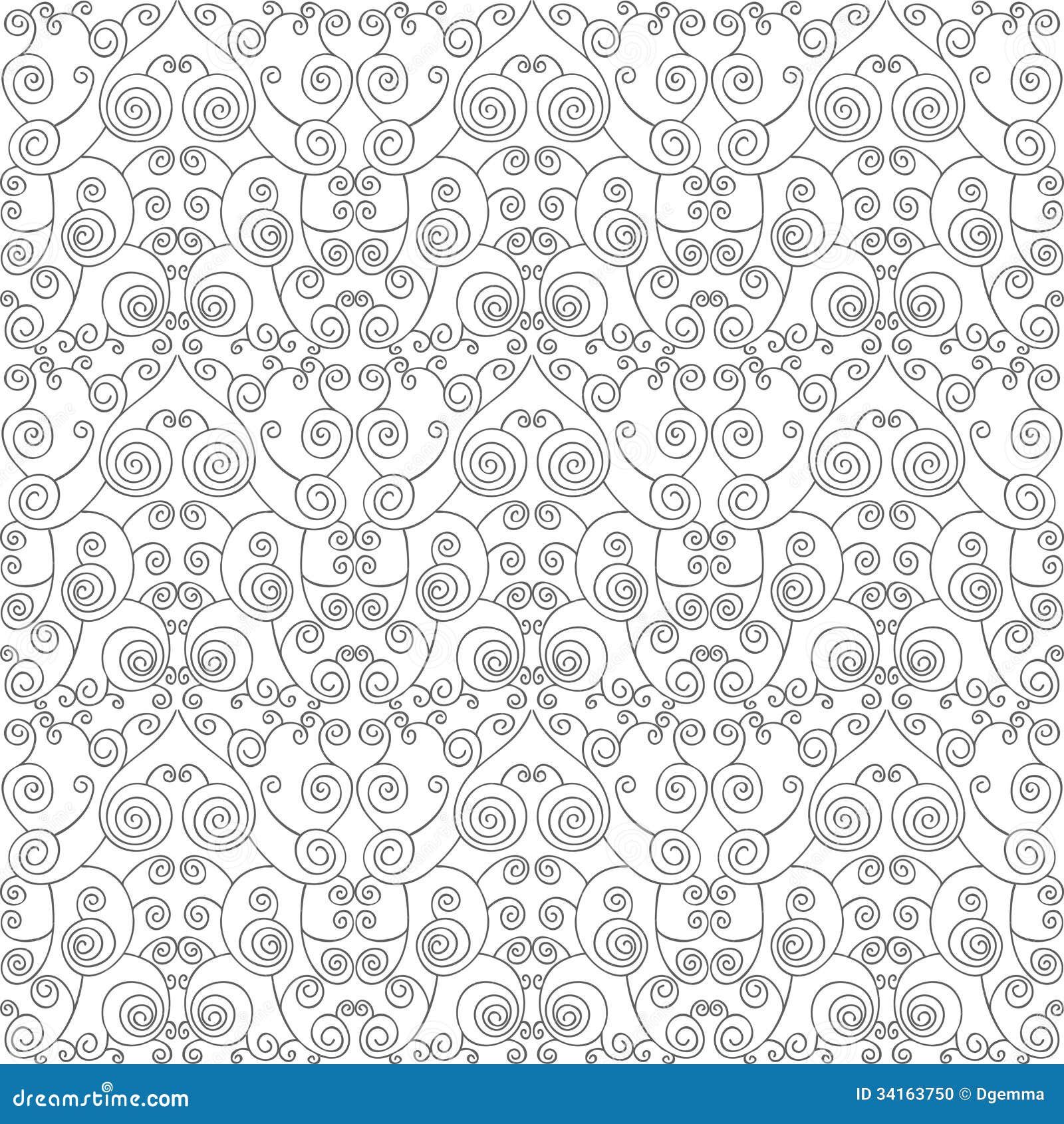 Fantasy pattern stock vector. Illustration of retro, style - 34163750