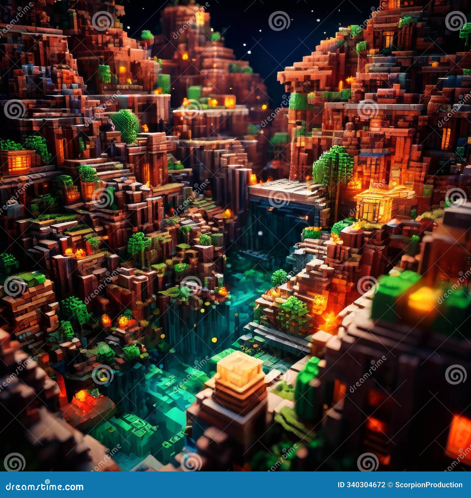 Fantasy Pixel Art Mystical Mountain Cave For Game Background Design ...