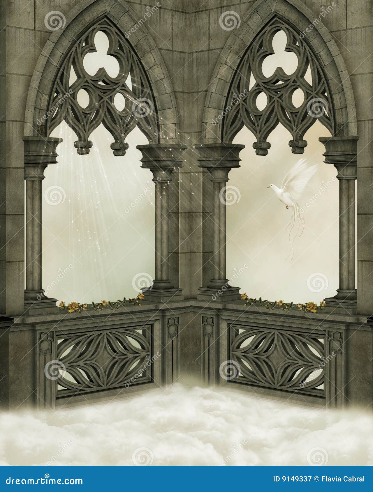 Fantasy Place stock illustration. Illustration of background - 9149337