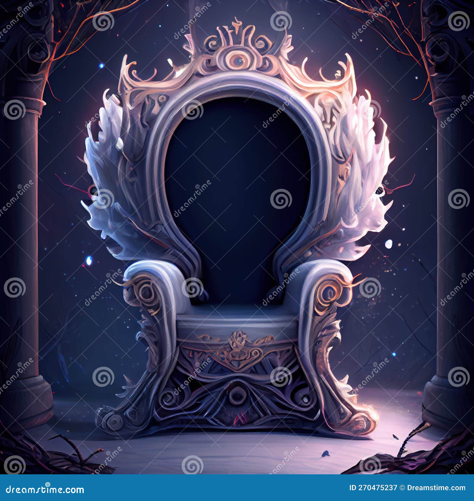 Fantasy Princess Or Queen And Guard Knights Riding Horses Black Vector ...