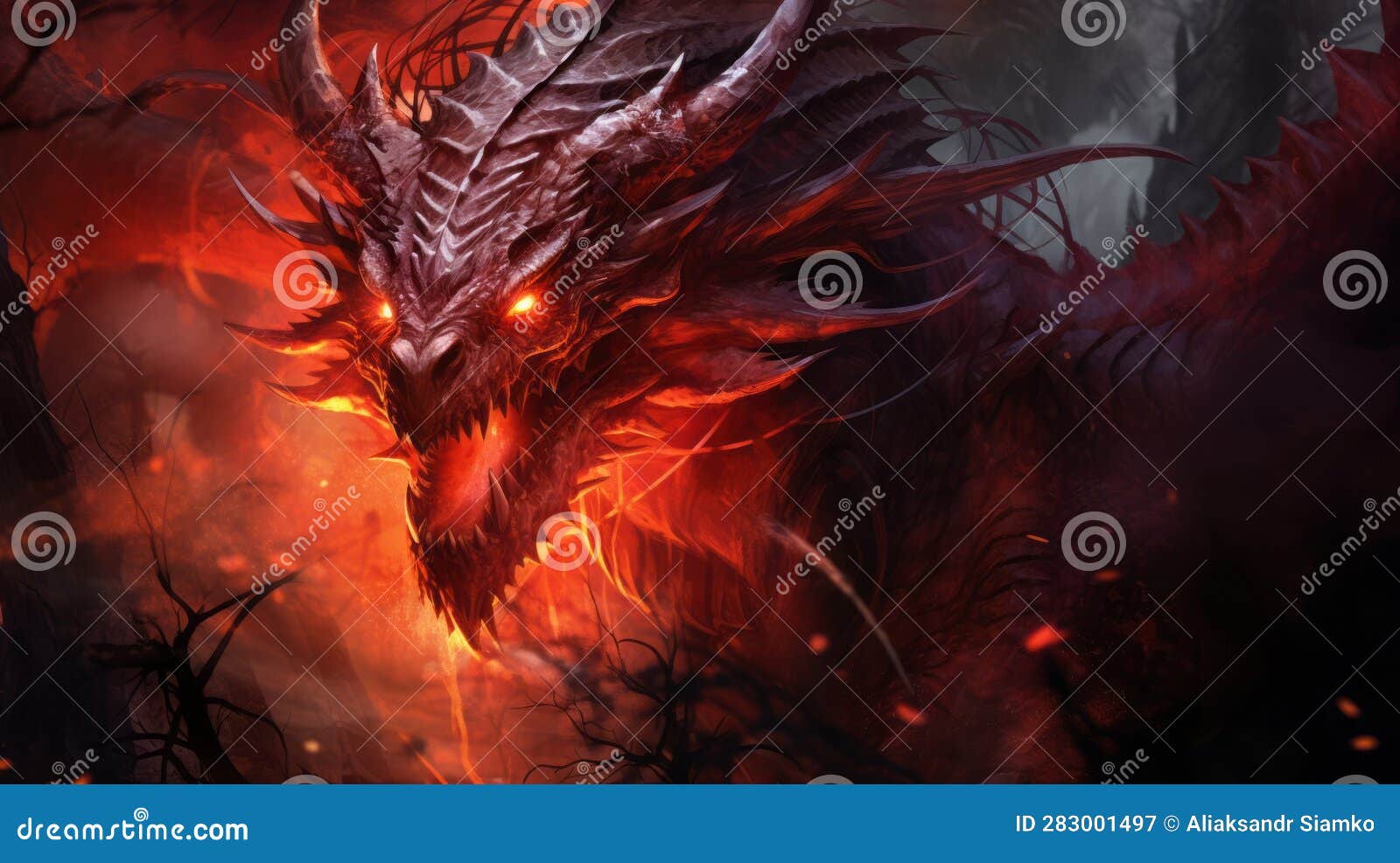 Red Fire Dragon Wallpaper