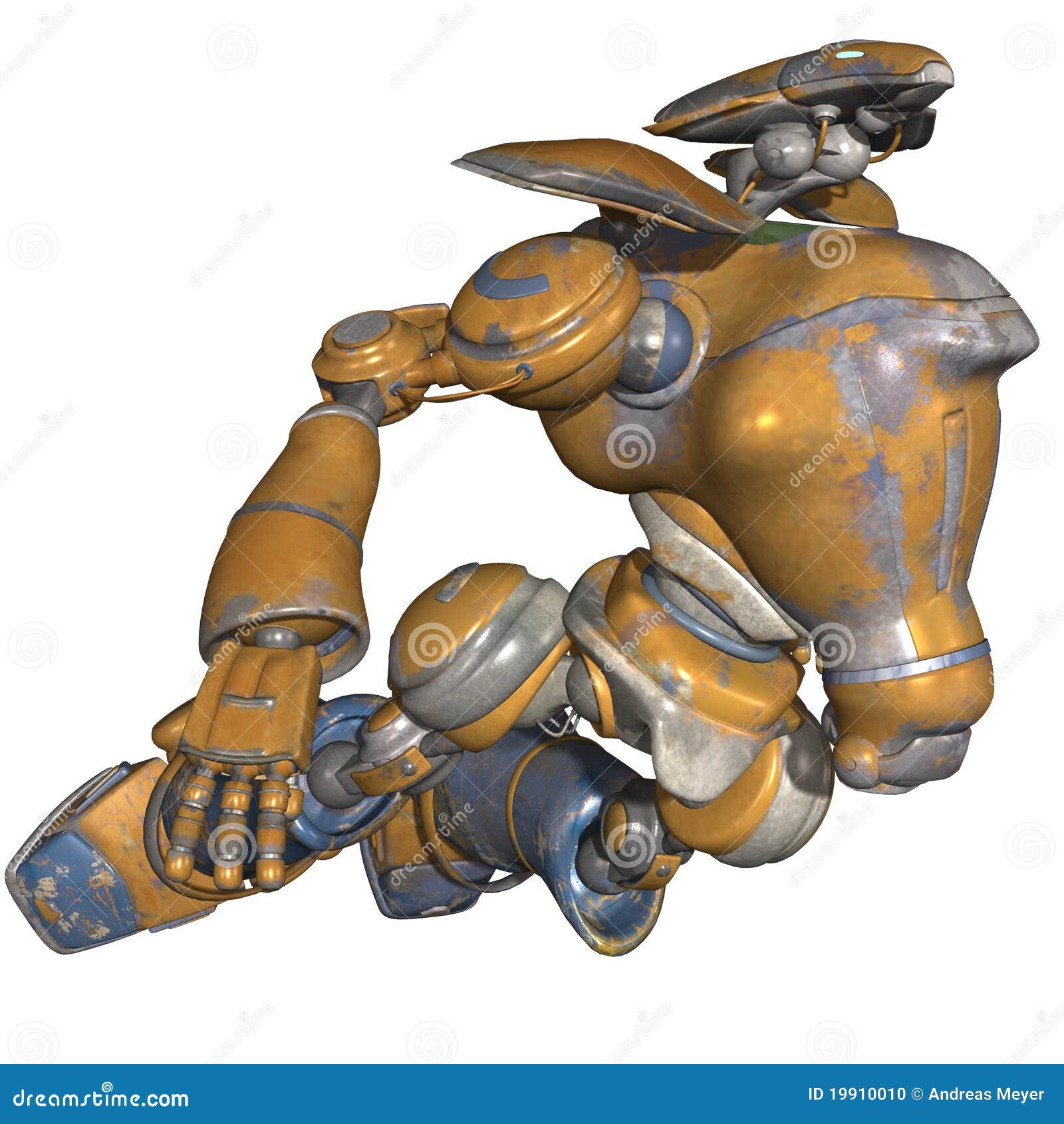 Fantasy Robot stock illustration. Illustration of fiction - 19910010