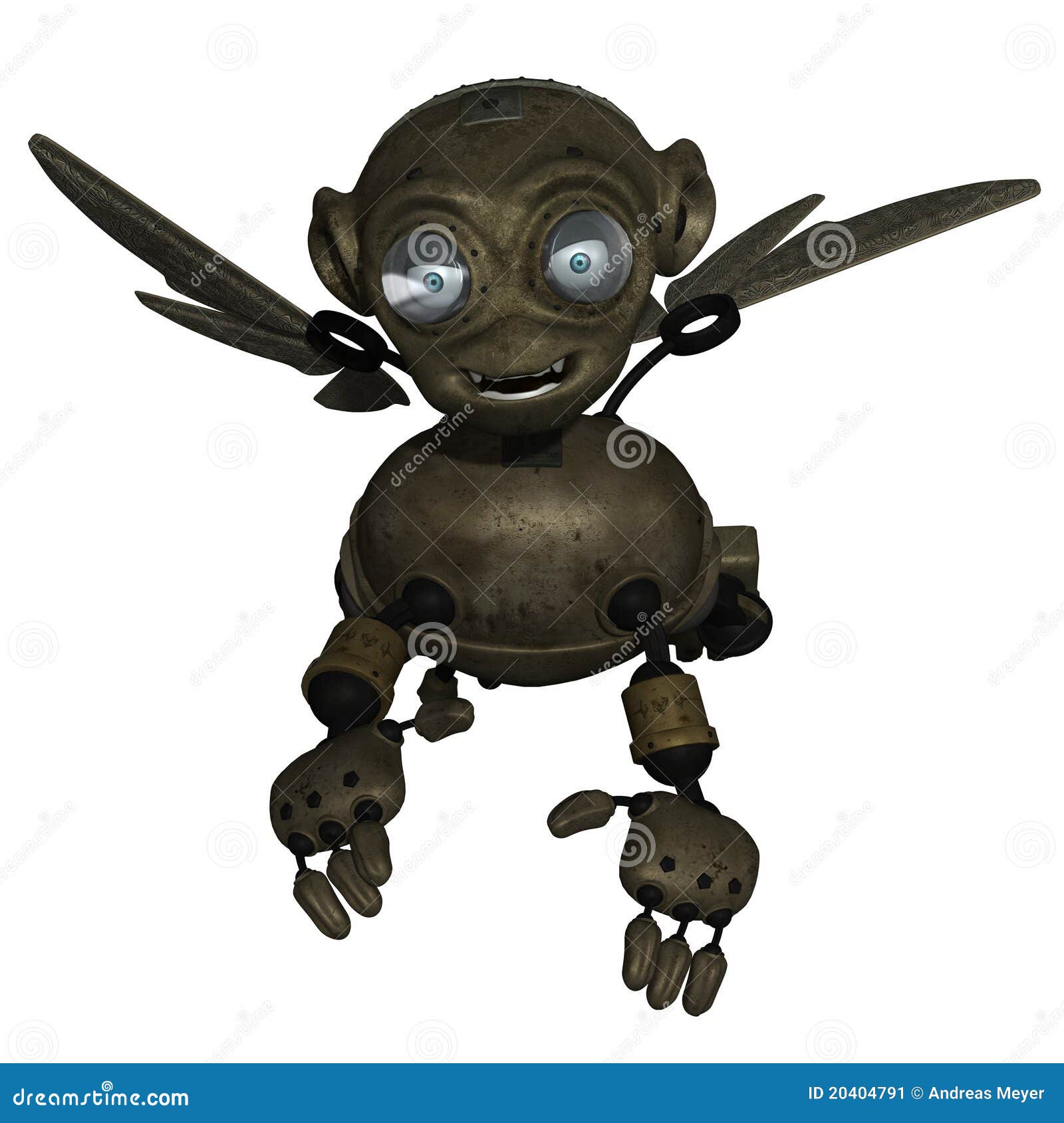Fantasy Robot stock illustration. Illustration of render - 20404791