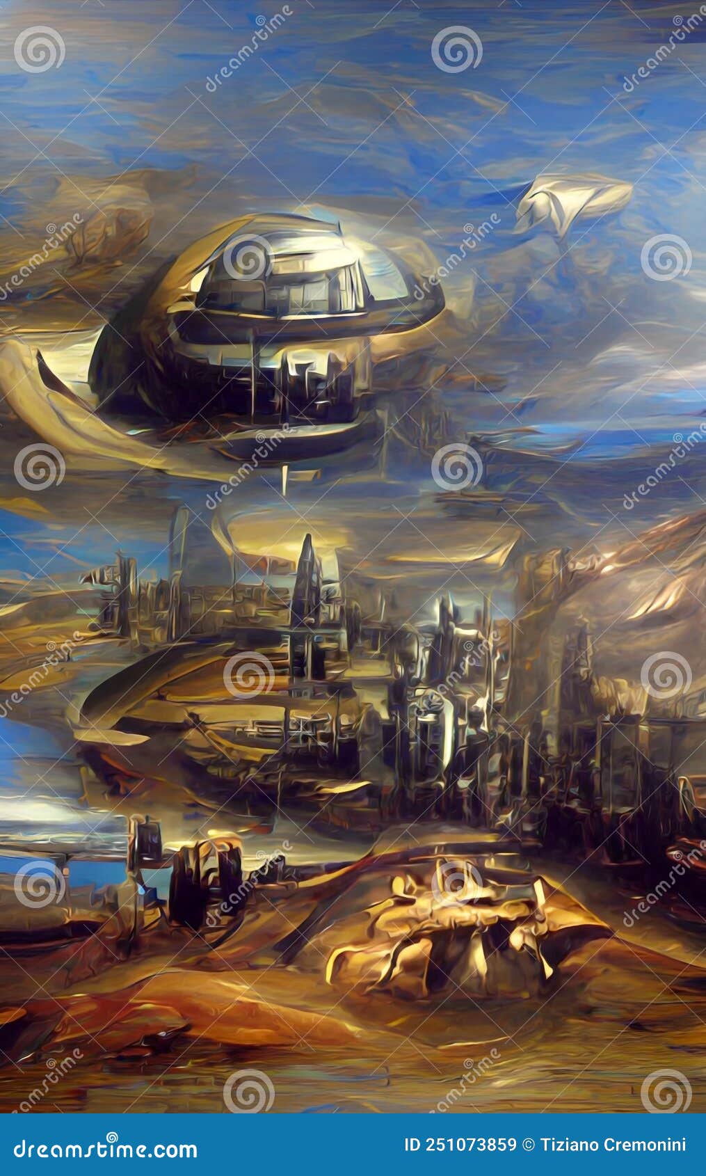 Fantasy Robot, Artificial Intelligence on Alien Planet, Digital ...