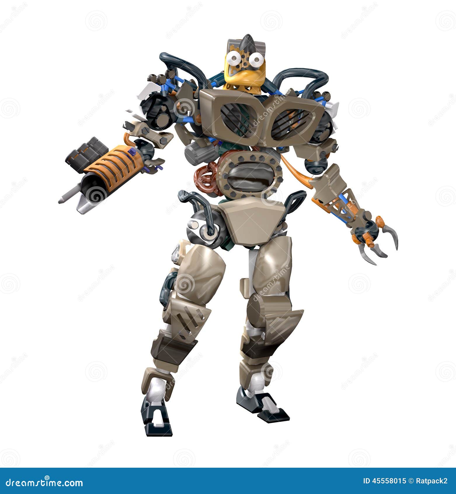 Fantasy Robot stock illustration. Illustration of cyborg - 45558015