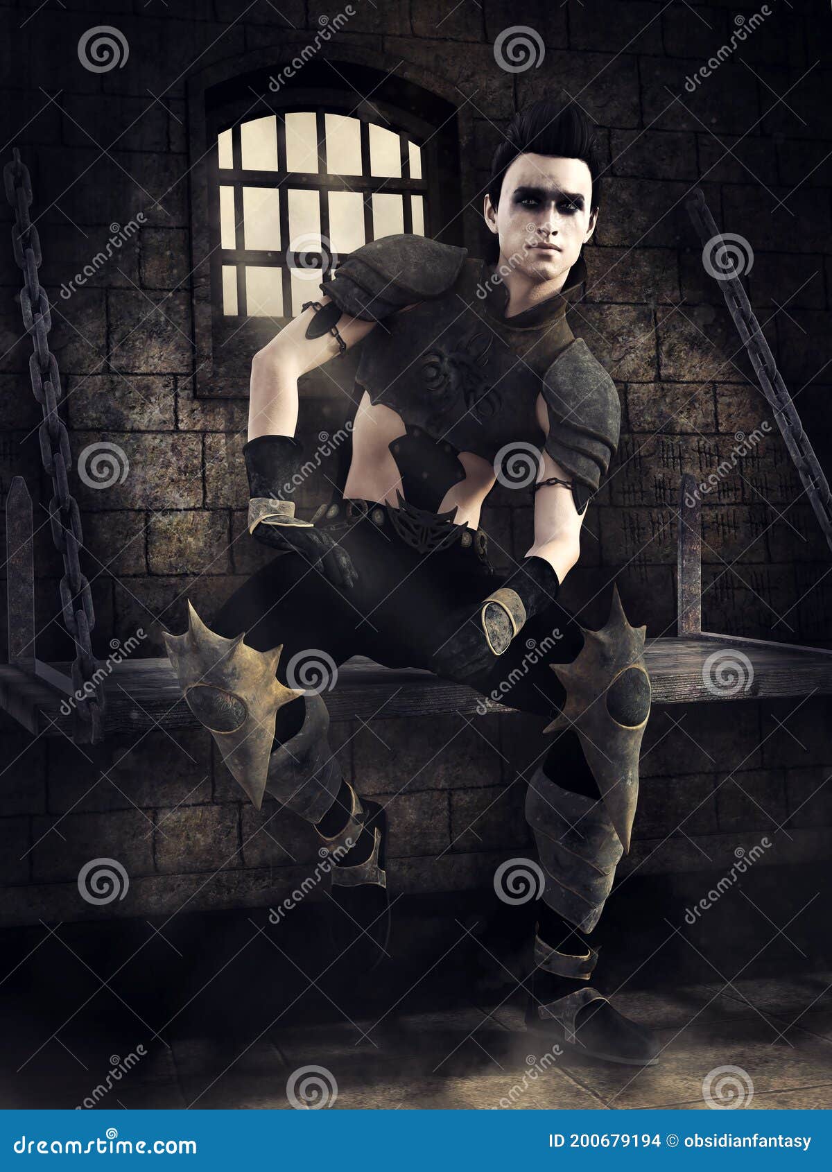 Fantasy Rogue With Bow Stock Image | CartoonDealer.com #67668103