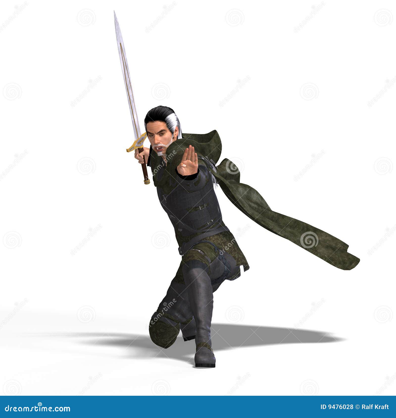 Fantasy Rogue With Bow Stock Image | CartoonDealer.com #67668103