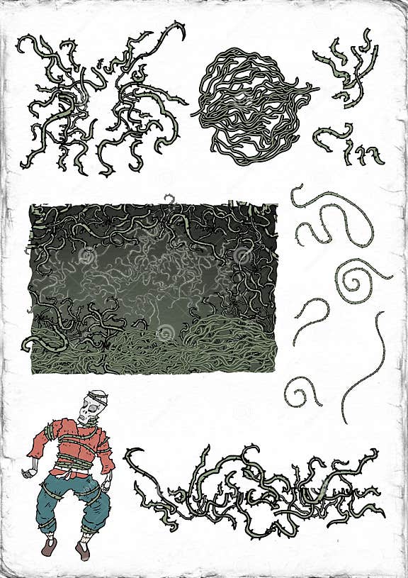 Fantasy root illustration stock illustration. Illustration of artistic ...