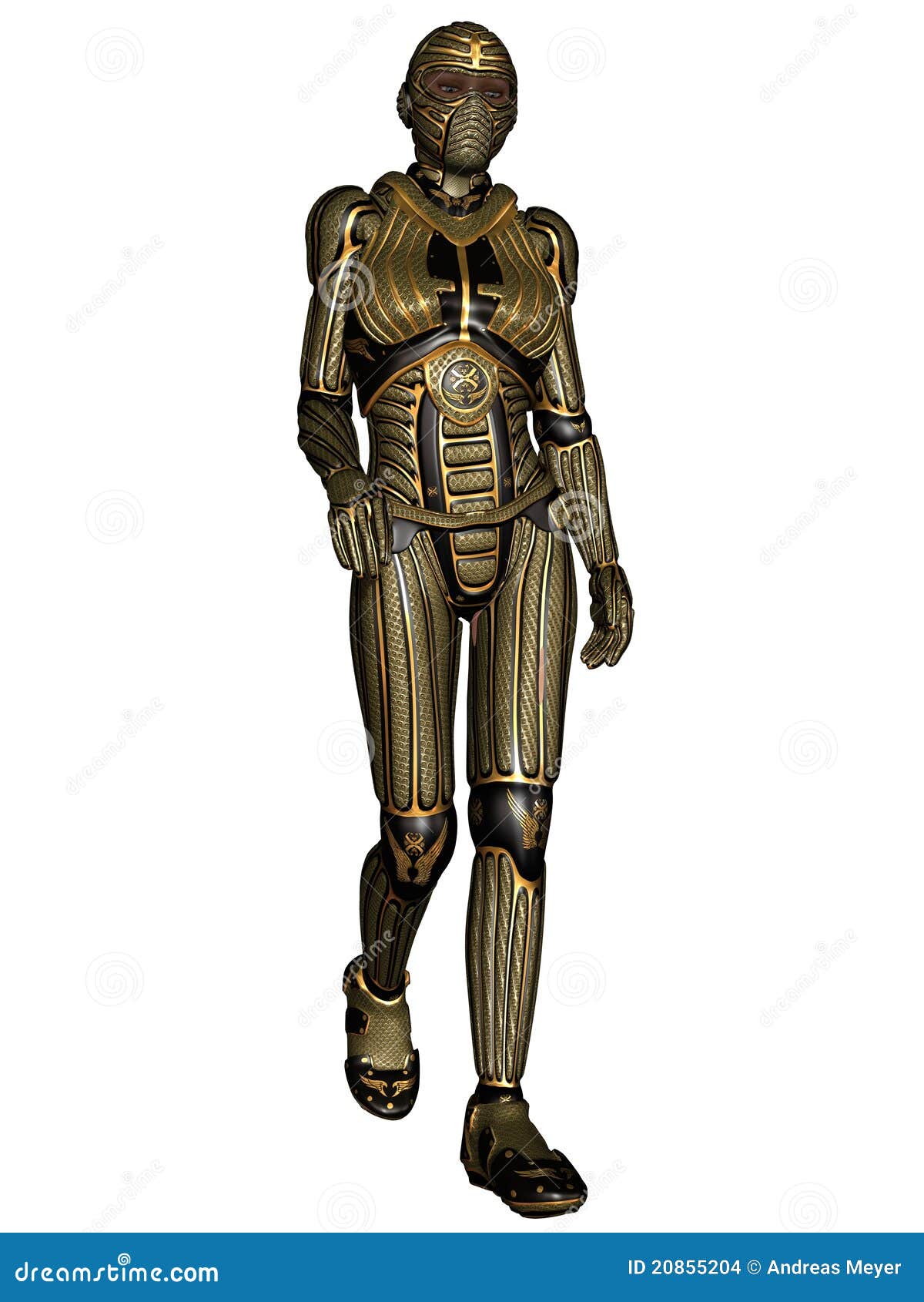 Fantasy Science Fiction Armour Stock Illustration - Illustration of ...