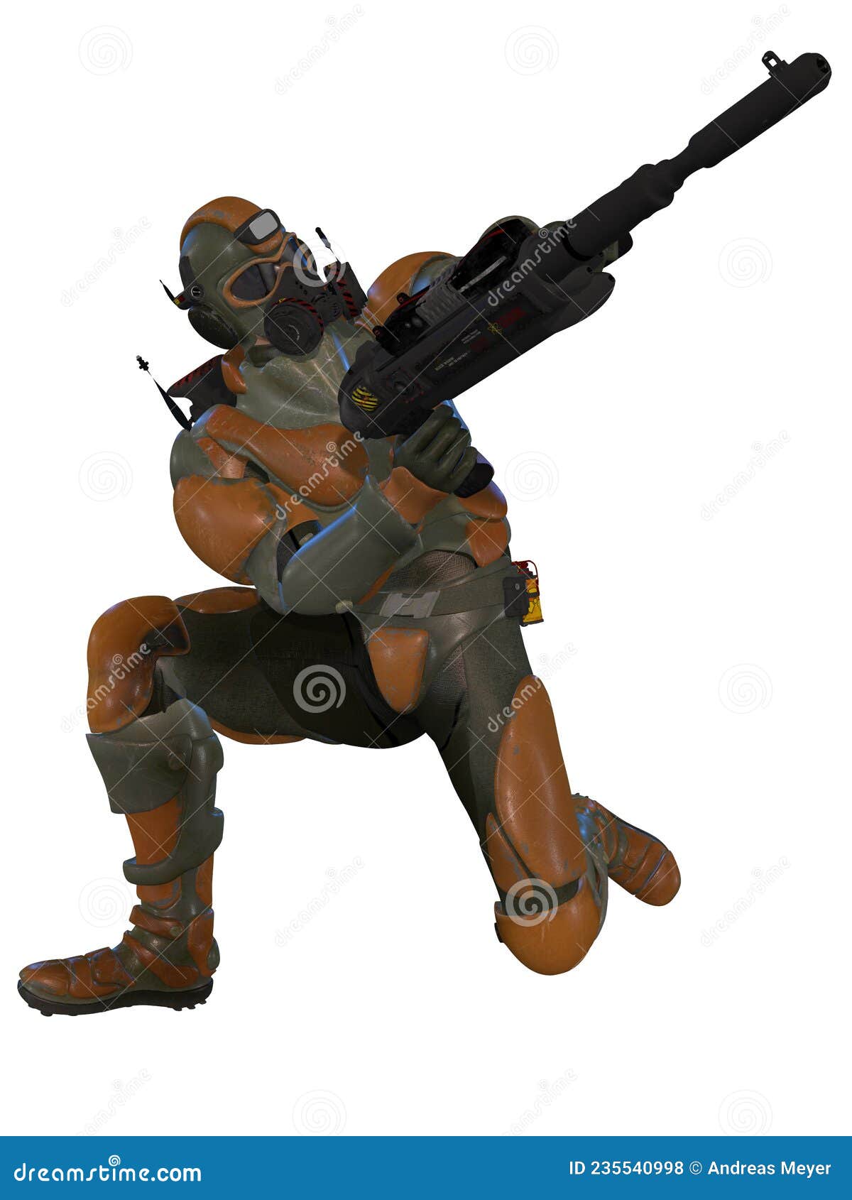 Fantasy Science Fiction Figure Stock Illustration - Illustration of ...