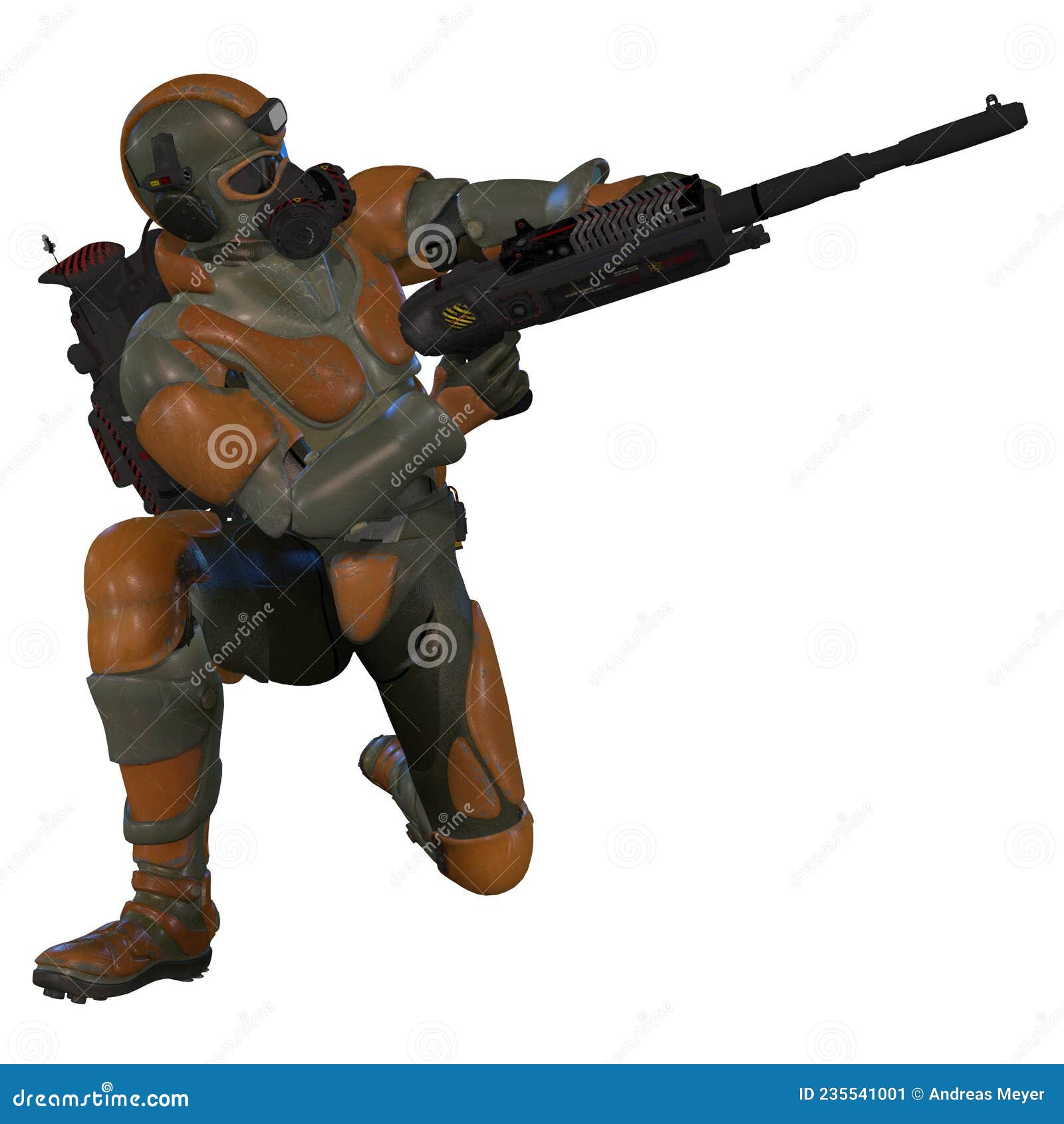 Fantasy Science Fiction Figure Stock Illustration - Illustration of ...