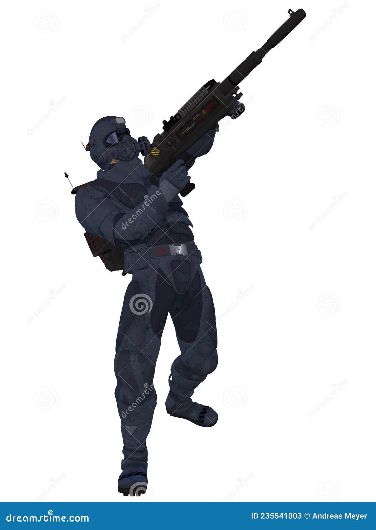 Fantasy Science Fiction Figure Stock Illustration - Illustration of ...