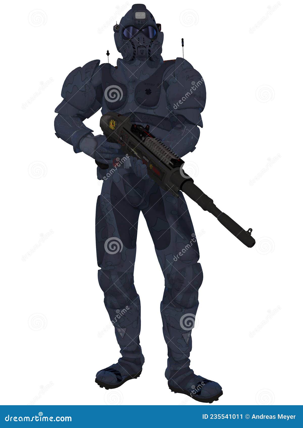 Fantasy Science Fiction Figure Stock Illustration - Illustration of ...